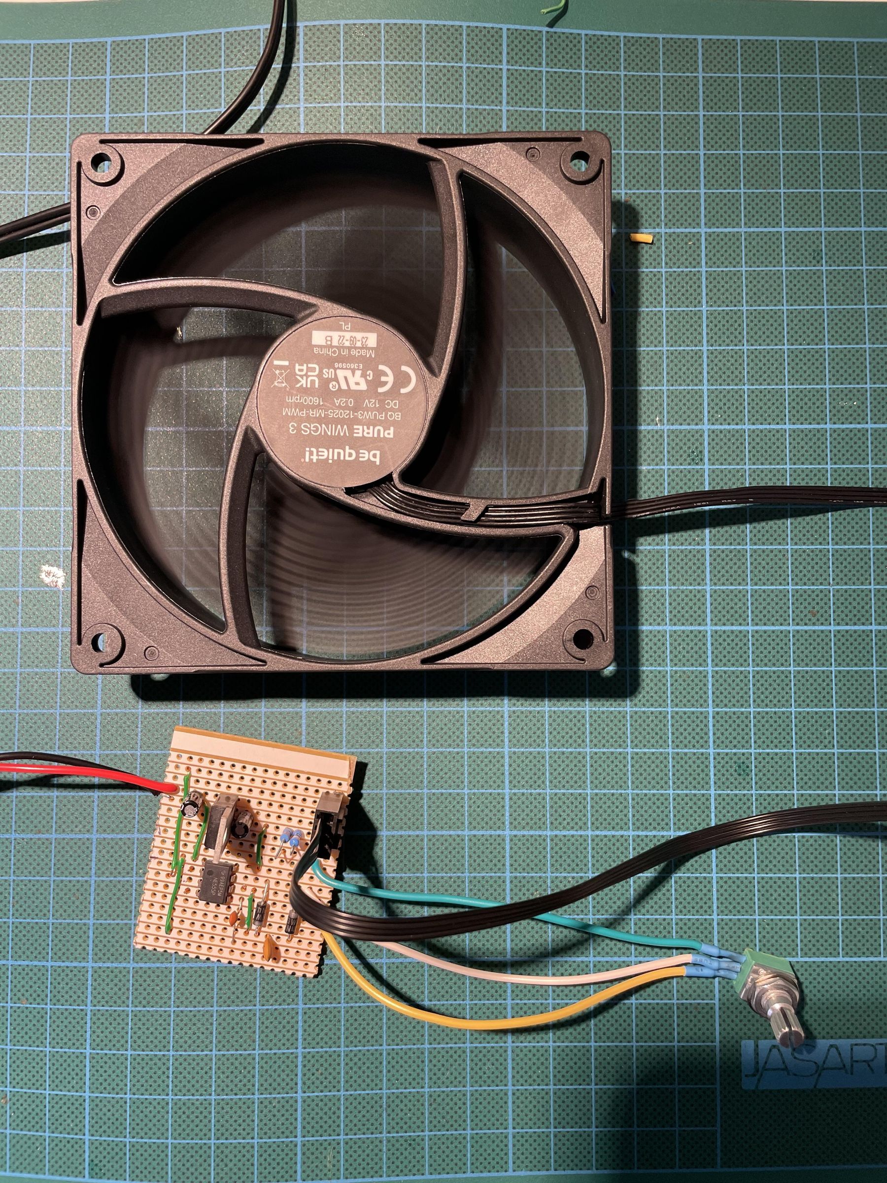 4 Wire Fan PWM Speed Controller Using 555 Timer IC : 4 Steps ...