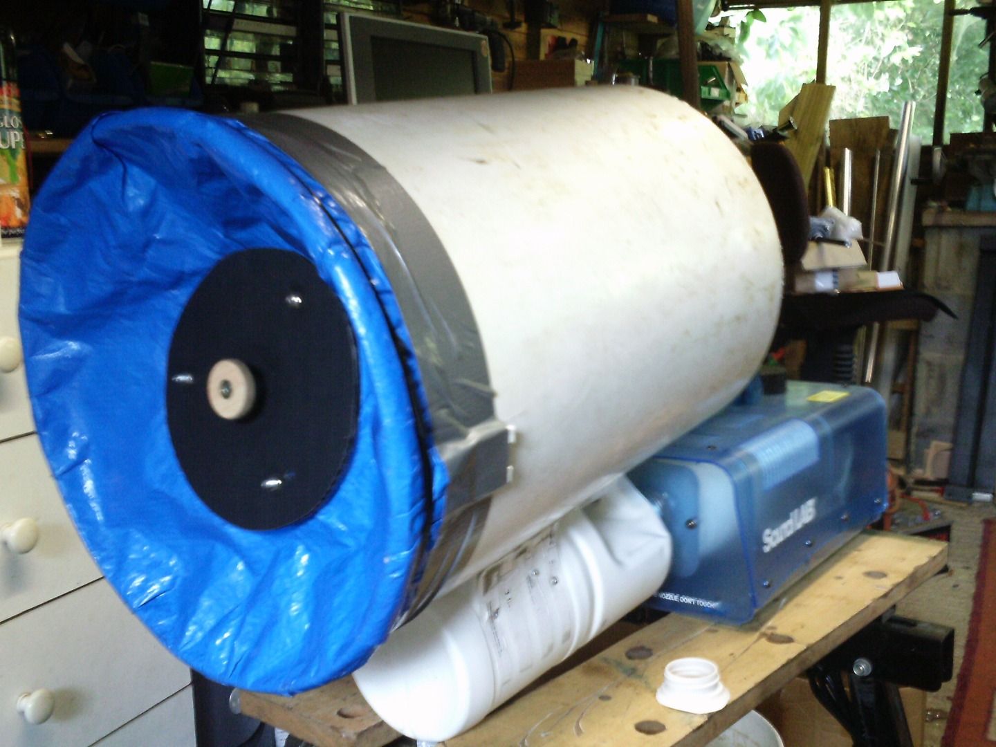 Large Vortex Cannon With Fitted Smoke Machine : 6 Steps (with Pictures ...