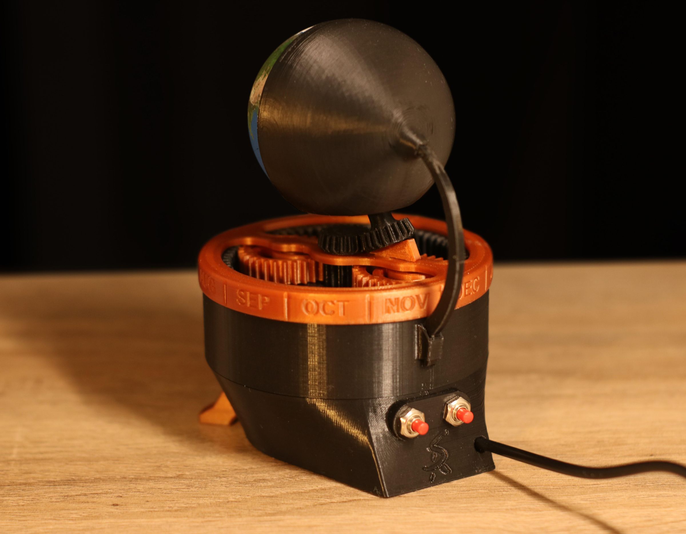 3D Printed Earth Clock : 7 Steps (with Pictures) - Instructables