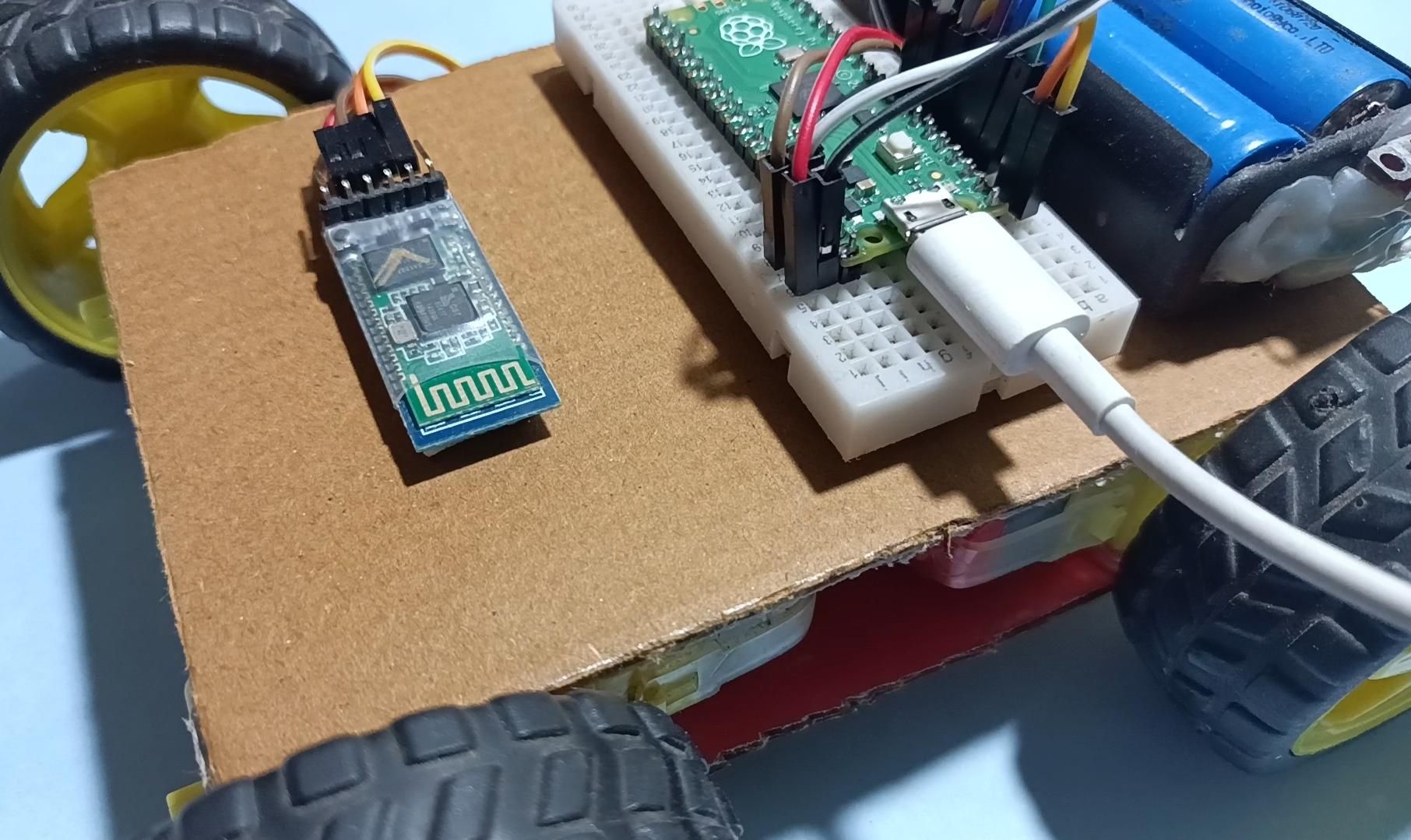 How to Make a Raspberry Pi Pico Bluetooth Control Car : 7 Steps (with ...