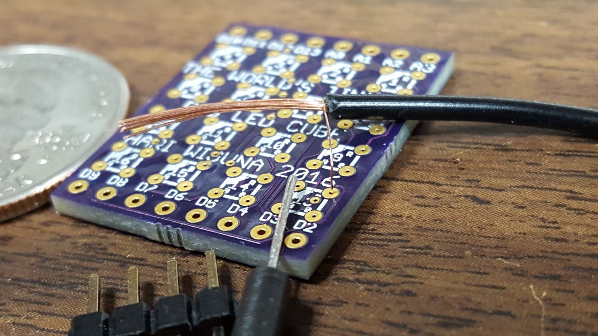 The World's Smallest 4x4x4 RGB LED Cube : 5 Steps (with Pictures ...