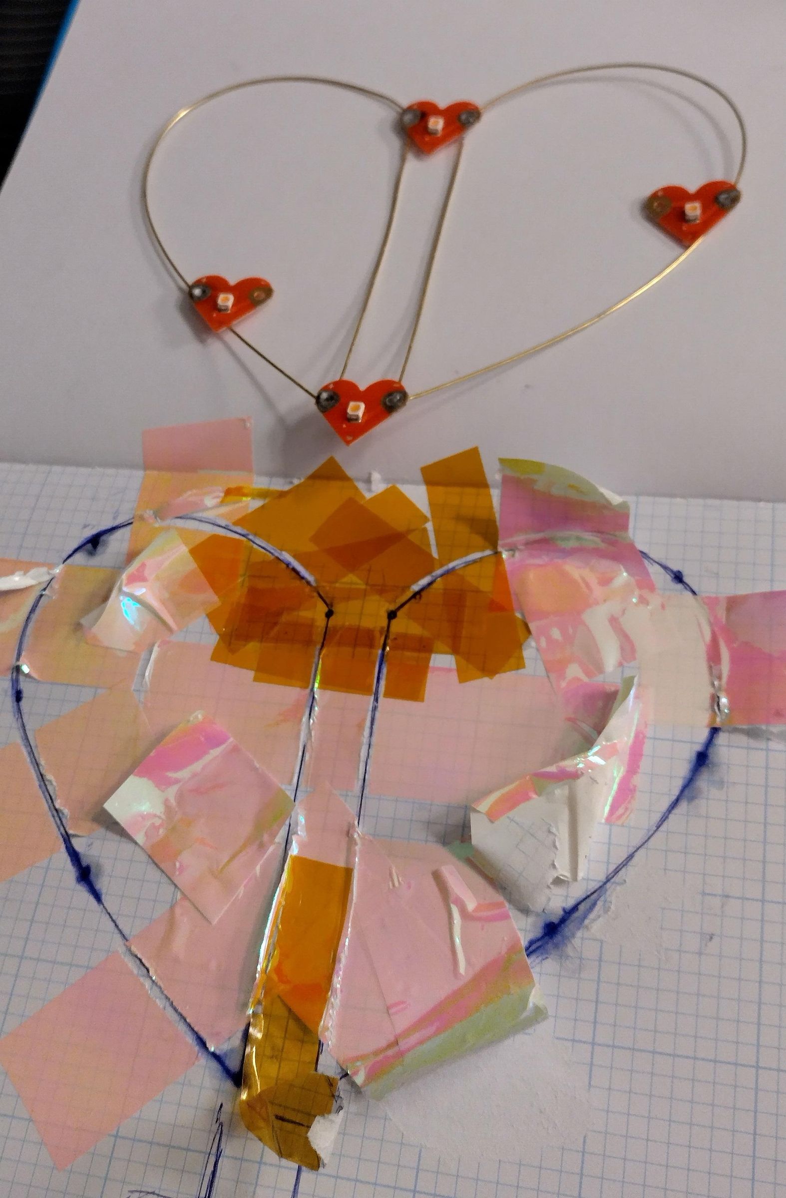 Heart-shaped LED Freeform Circuit : 14 Steps (with Pictures ...