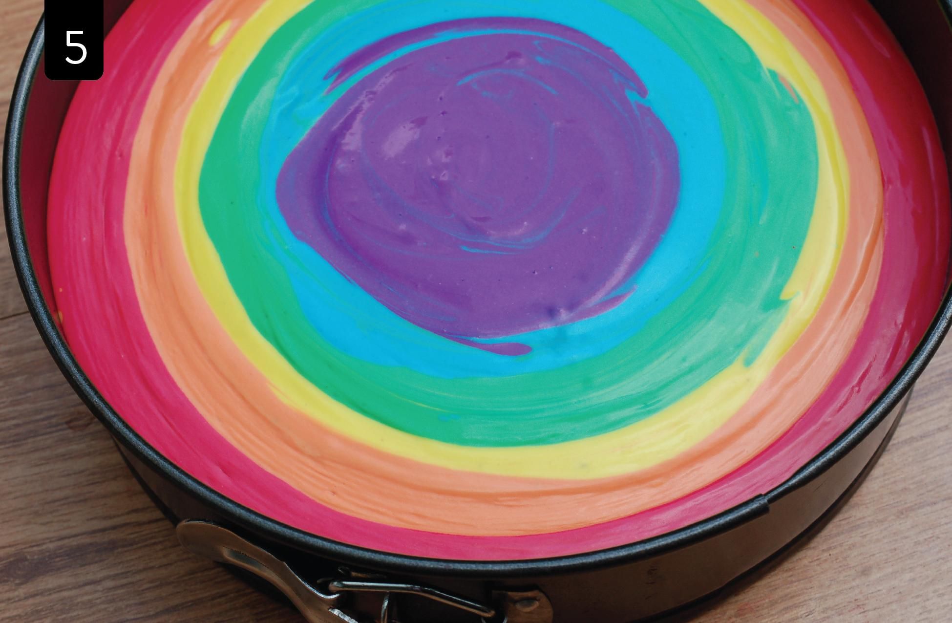 Rainbow Cheesecake Recipe : 5 Steps (with Pictures) - Instructables