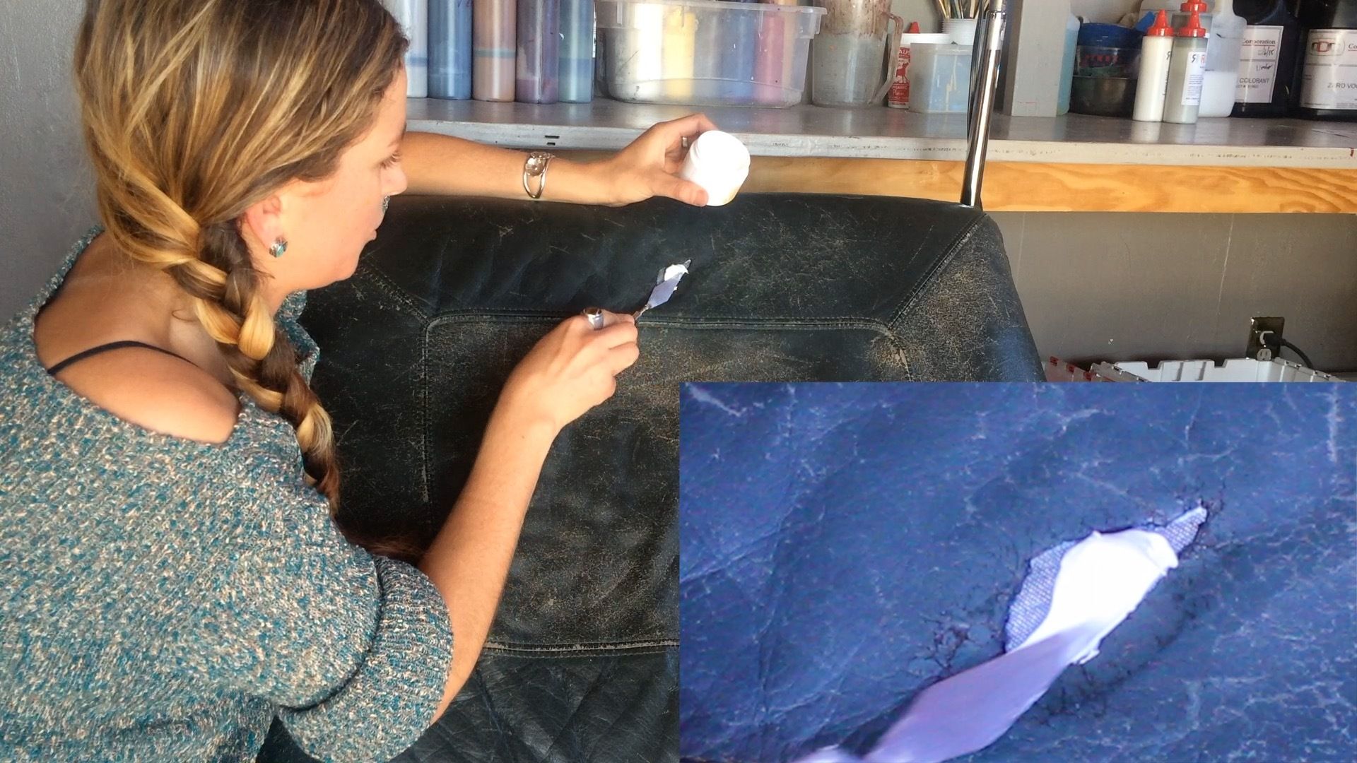 How to Repair Holes, Cuts & Tears in Leather or Vinyl : 8 Steps ...