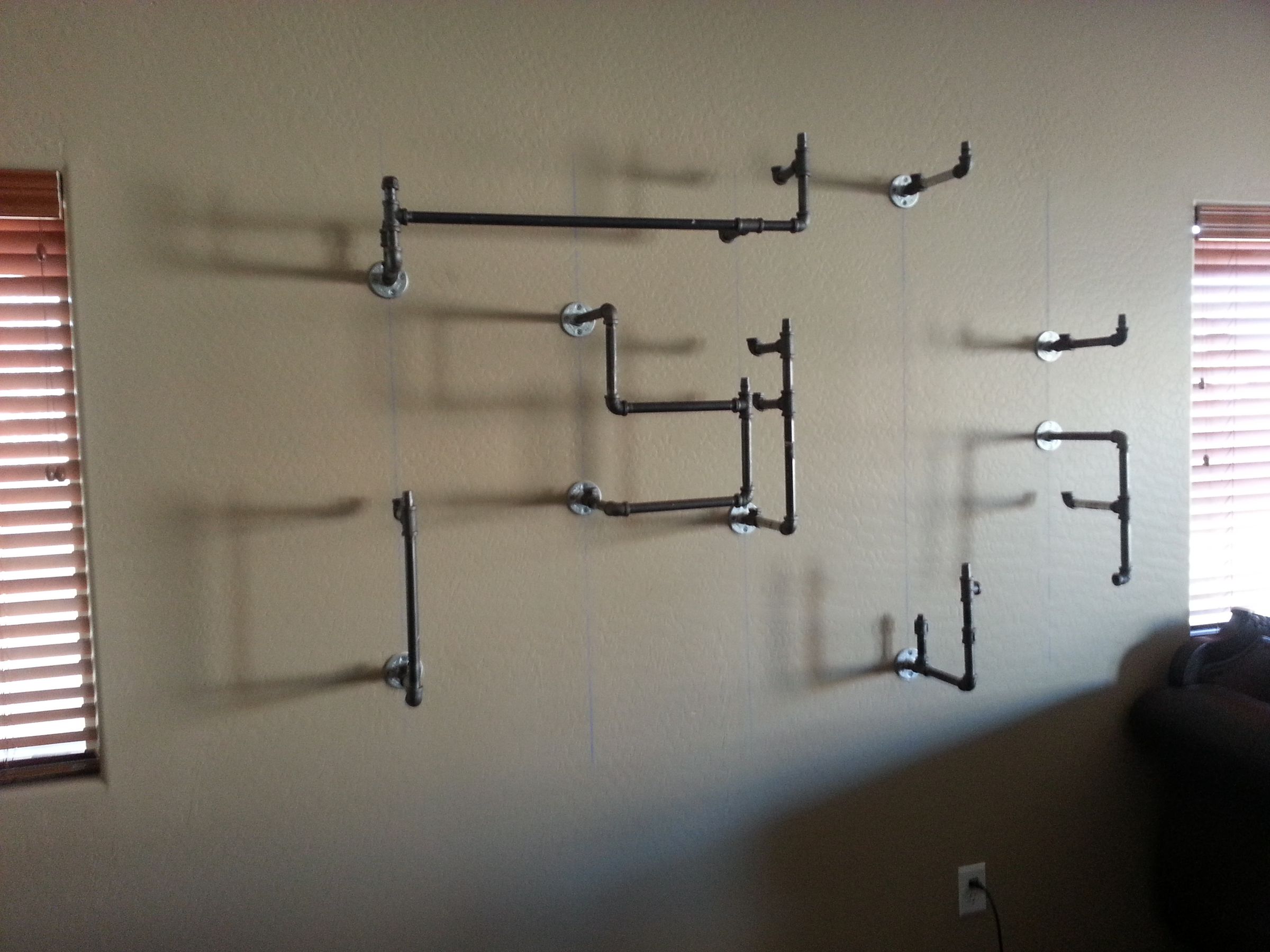 Industrial Pipe Shelving Built-In : 7 Steps (with Pictures) - Instructables