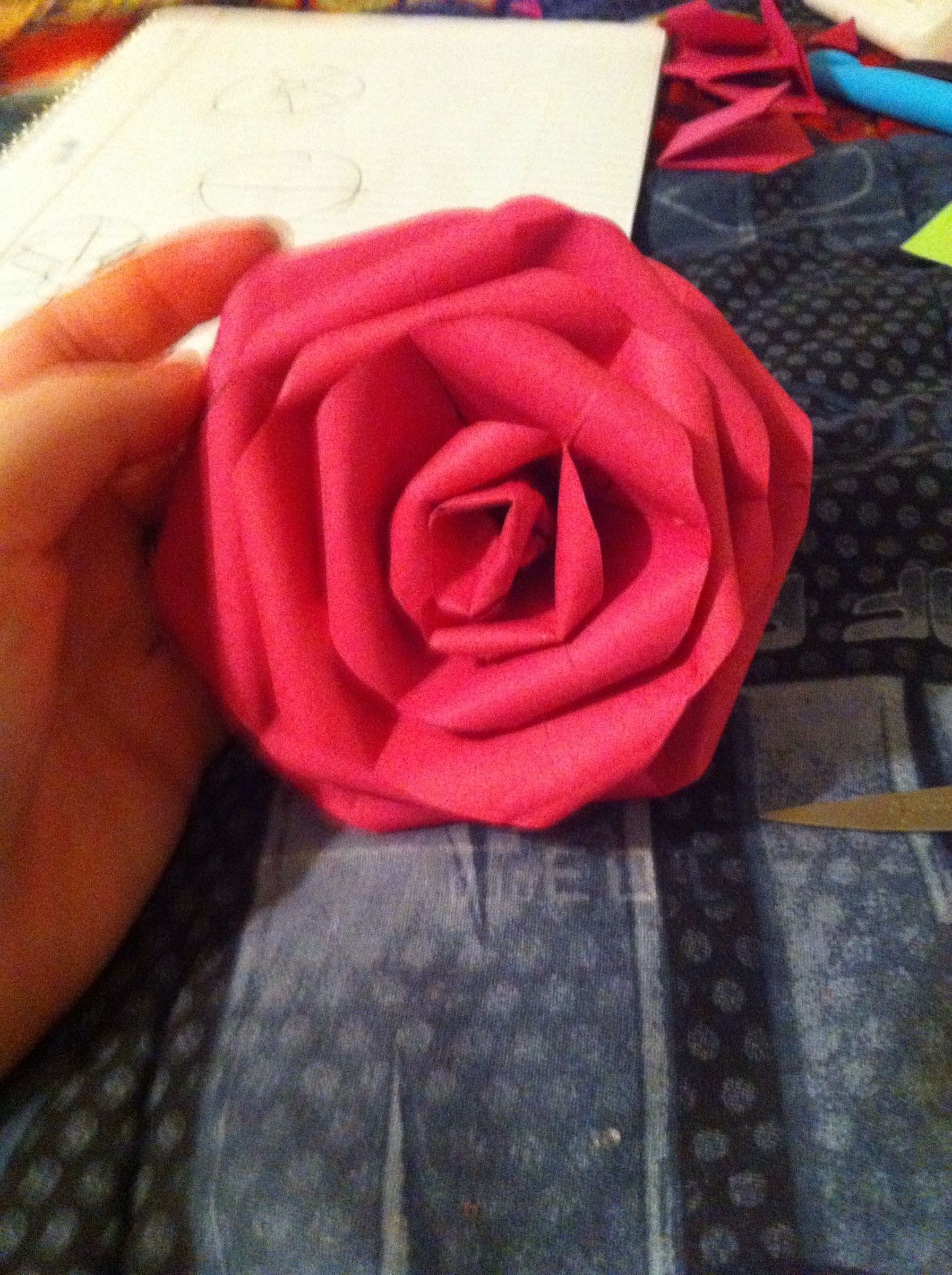 Paper Rose : 4 Steps - Instructables