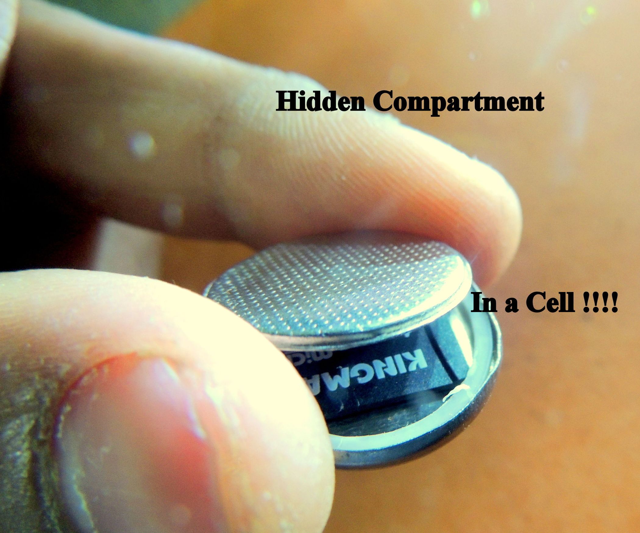 Hidden Compartment in a Button Cell!! : 5 Steps - Instructables