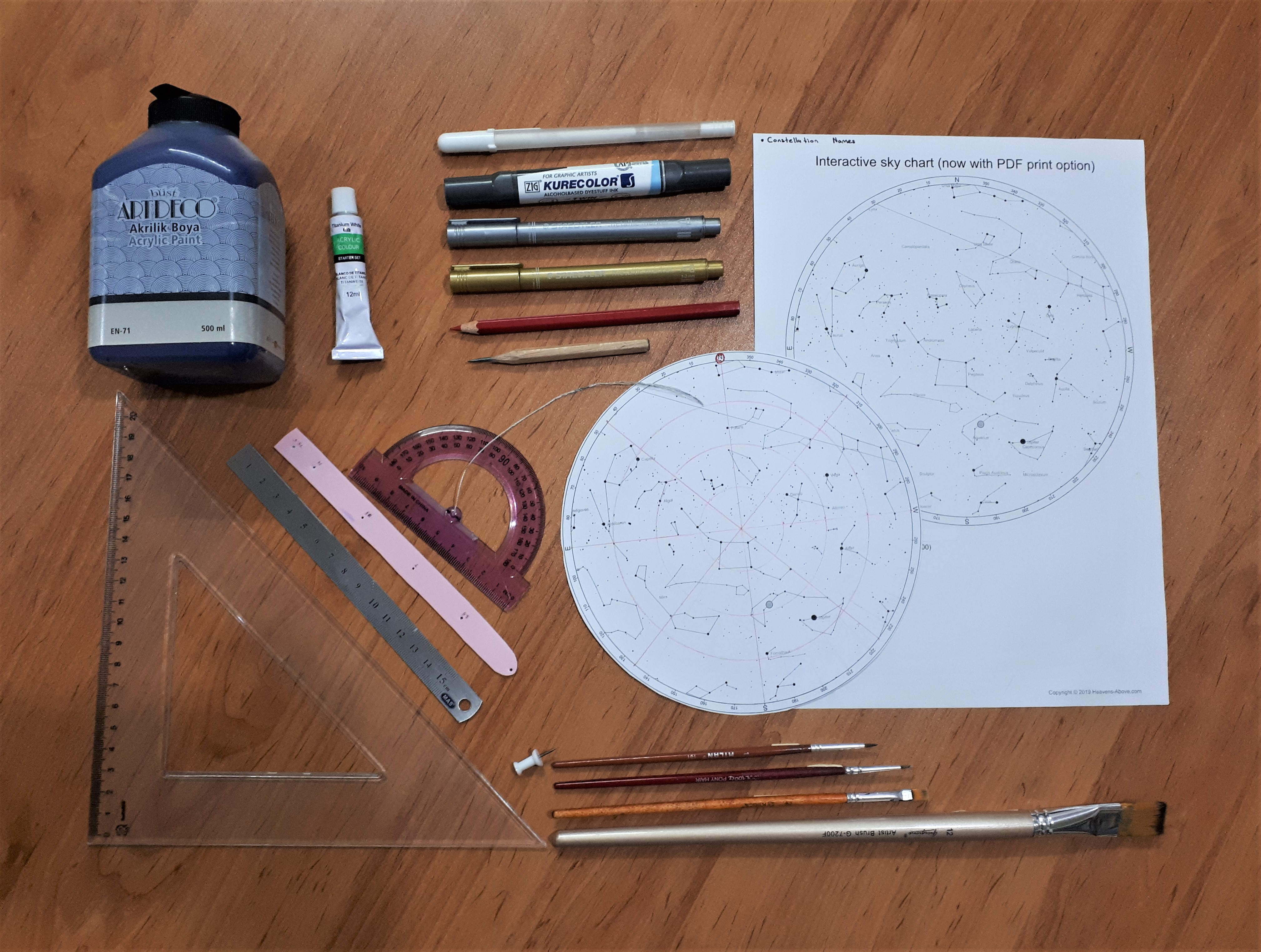 Interactive Astronomy Map