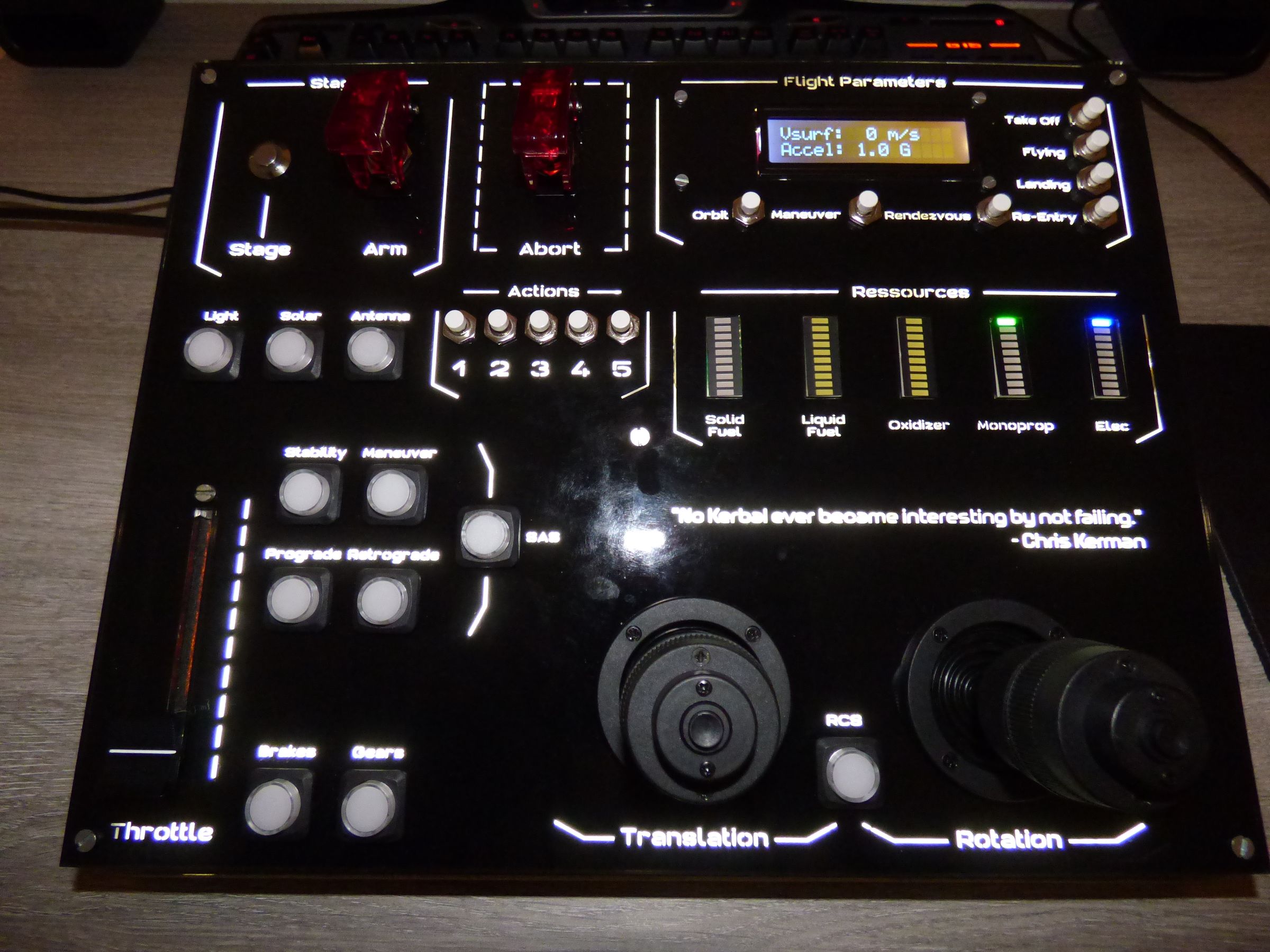 KerbalController: a Custom Control Panel for Rocket Game Kerbal Space ...