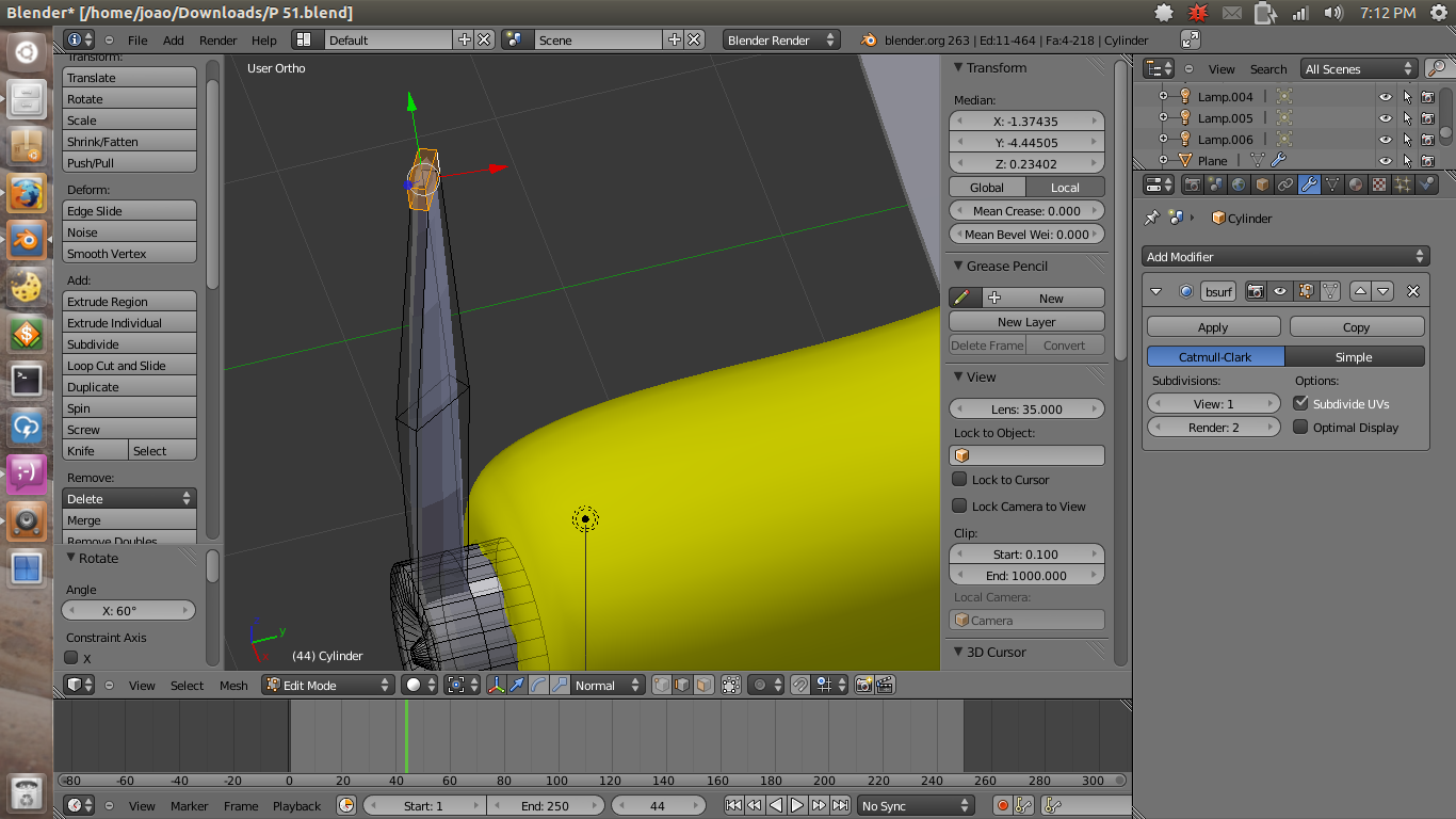 Modelling in Blender: Airplane Part 1 : 8 Steps - Instructables