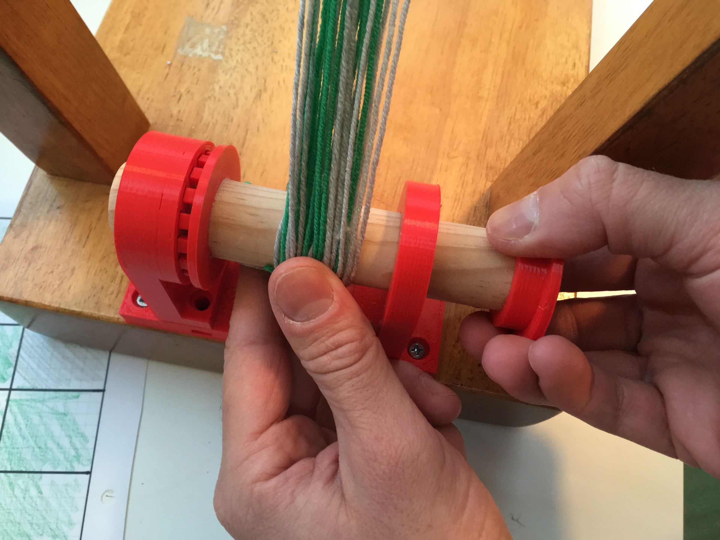 Tablet Weaving Loom Using a Wooden Stool : 7 Steps (with Pictures ...