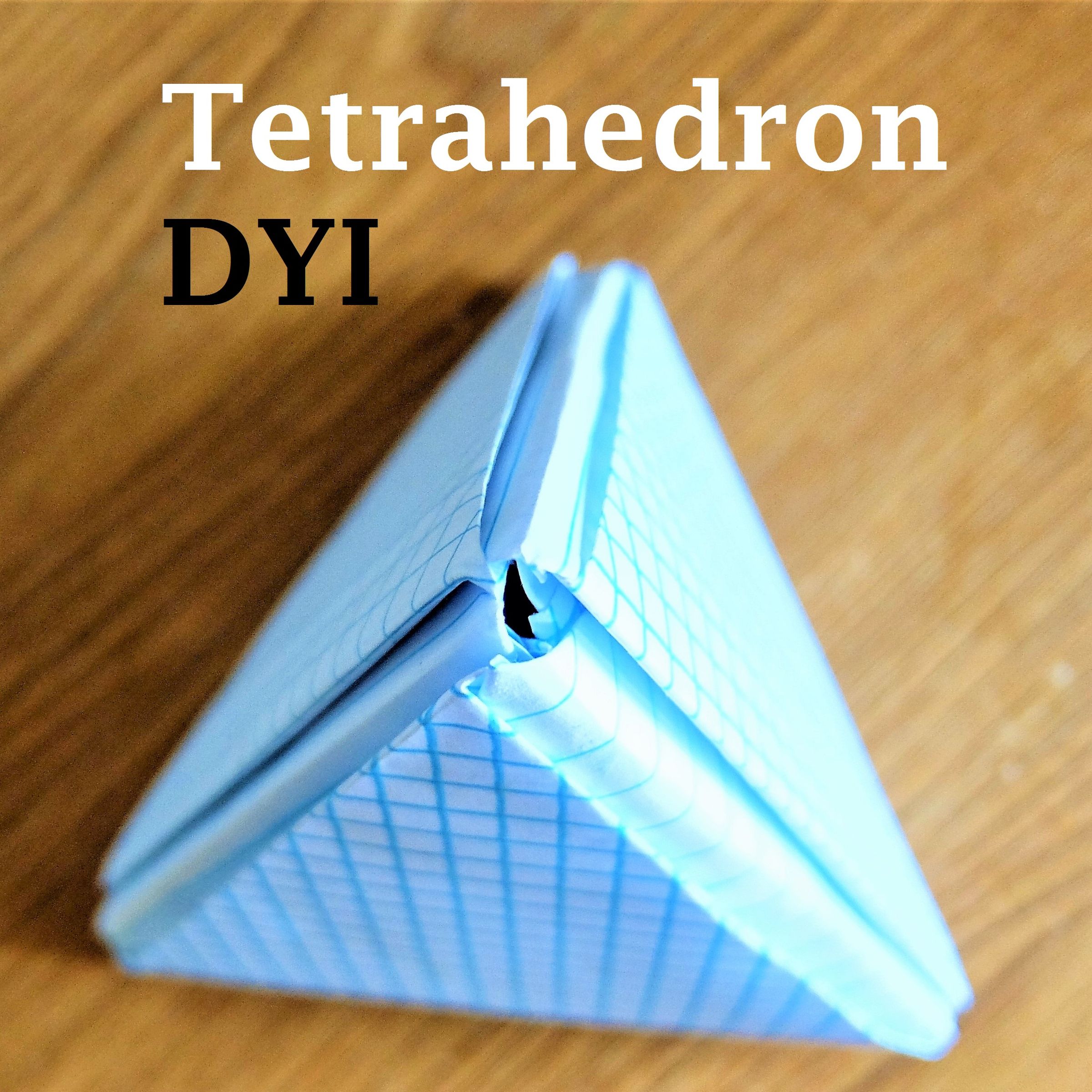 Tetrahedron 3D Model DYI Using Graphing Papers : 6 Steps (with Pictures ...