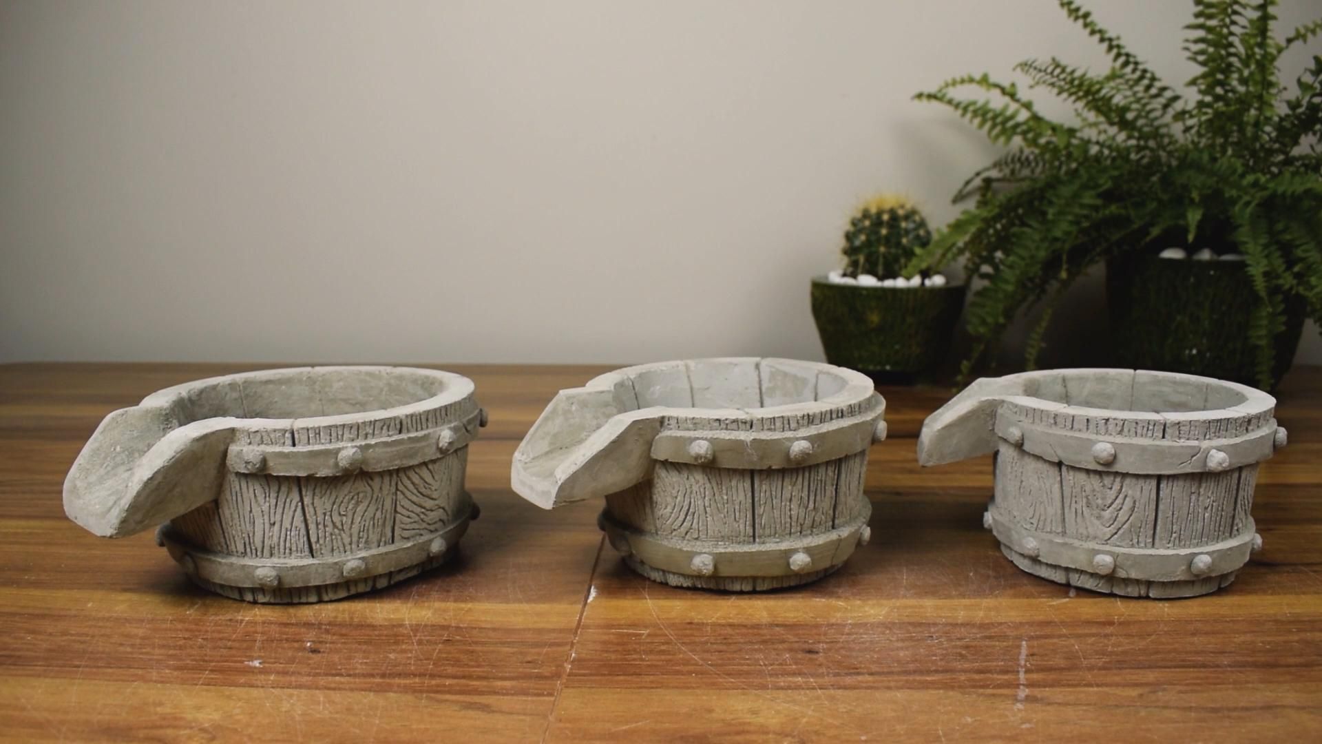 Concrete Barrel Waterfall Fountain Pot : 18 Steps (with Pictures ...
