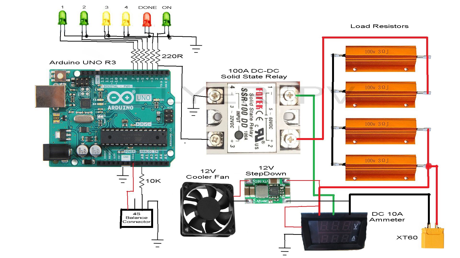 DIY Arduino Load Bank Lipo Storage/Discharger Station : 6 Steps ...