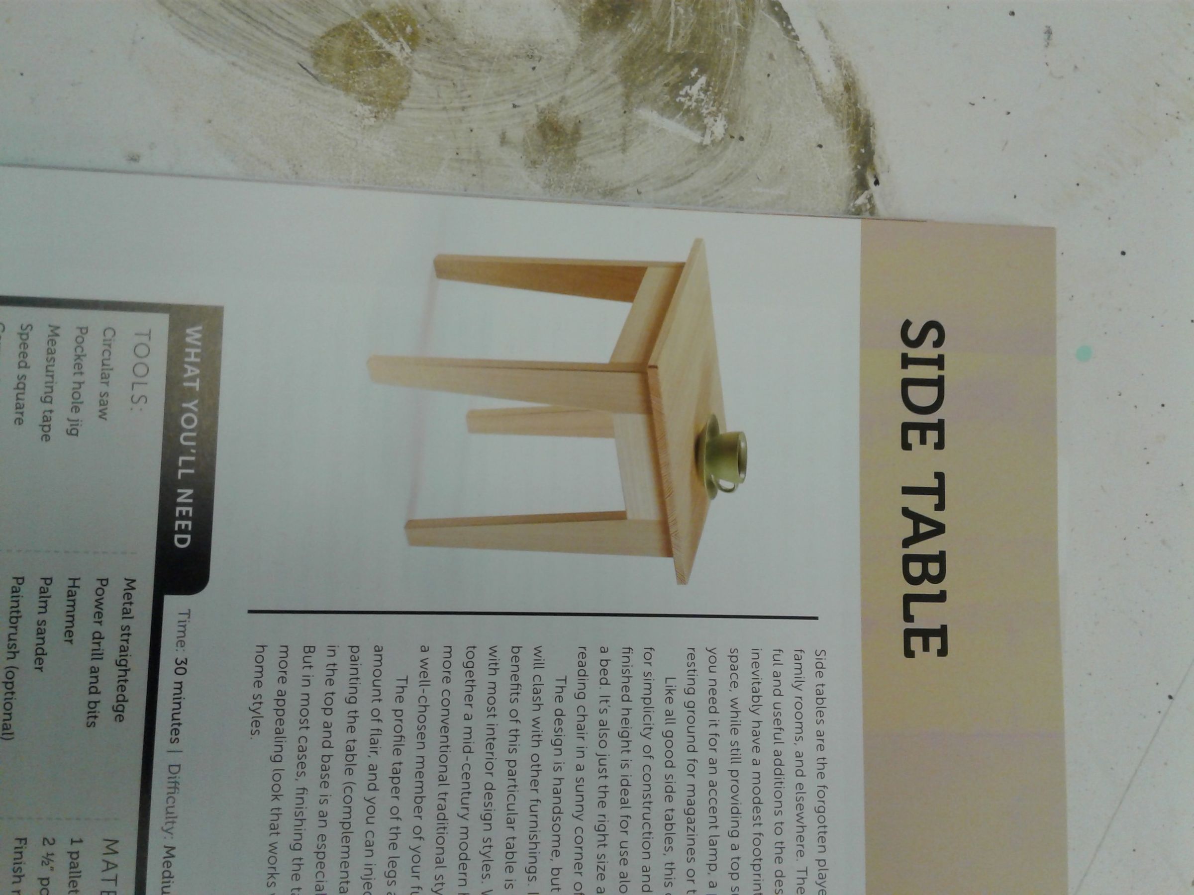 Small Side Table : 6 Steps - Instructables