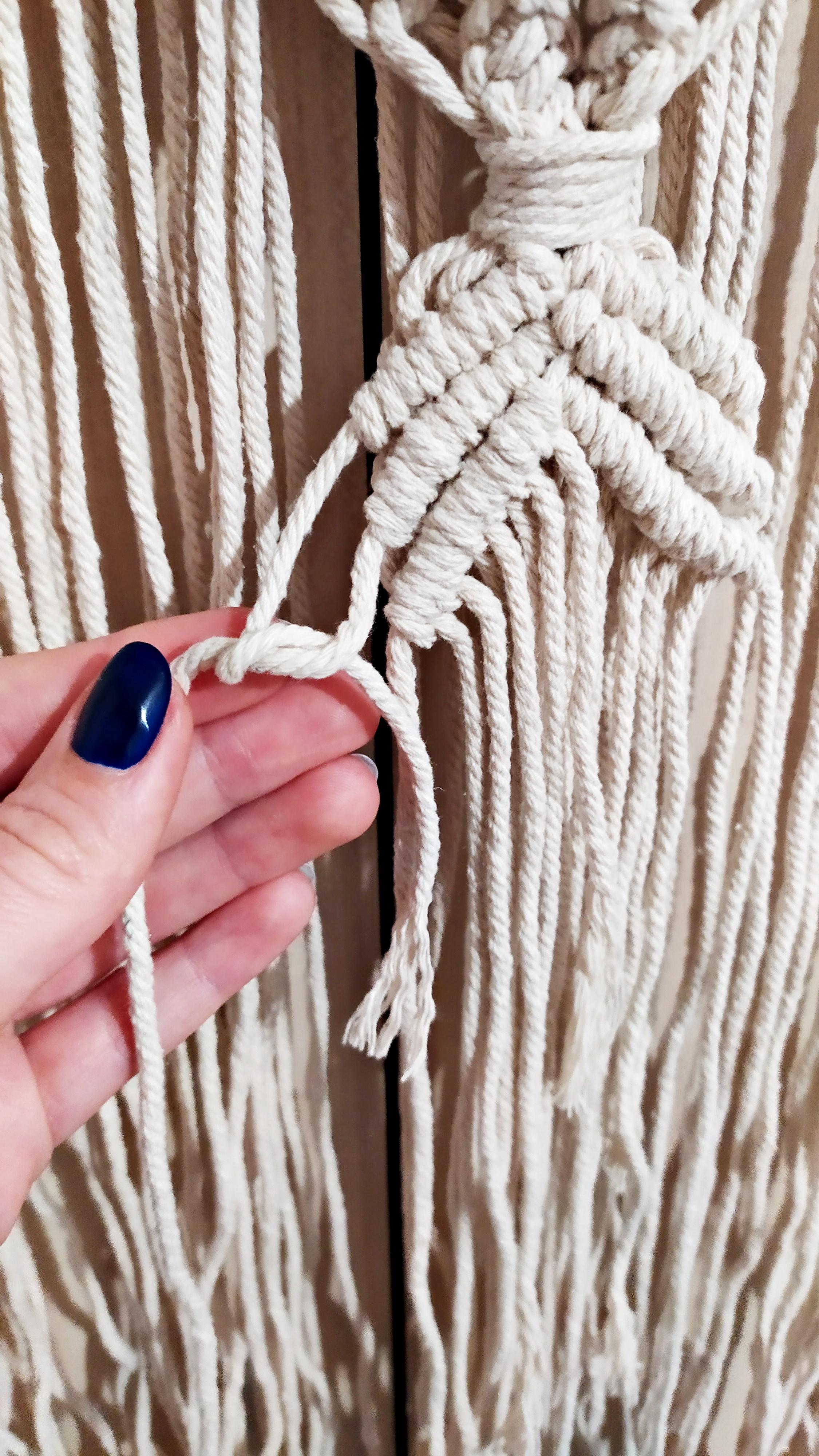 Macrame Fish Wall Hanging Made From Rope Scraps : 15 Steps (with ...