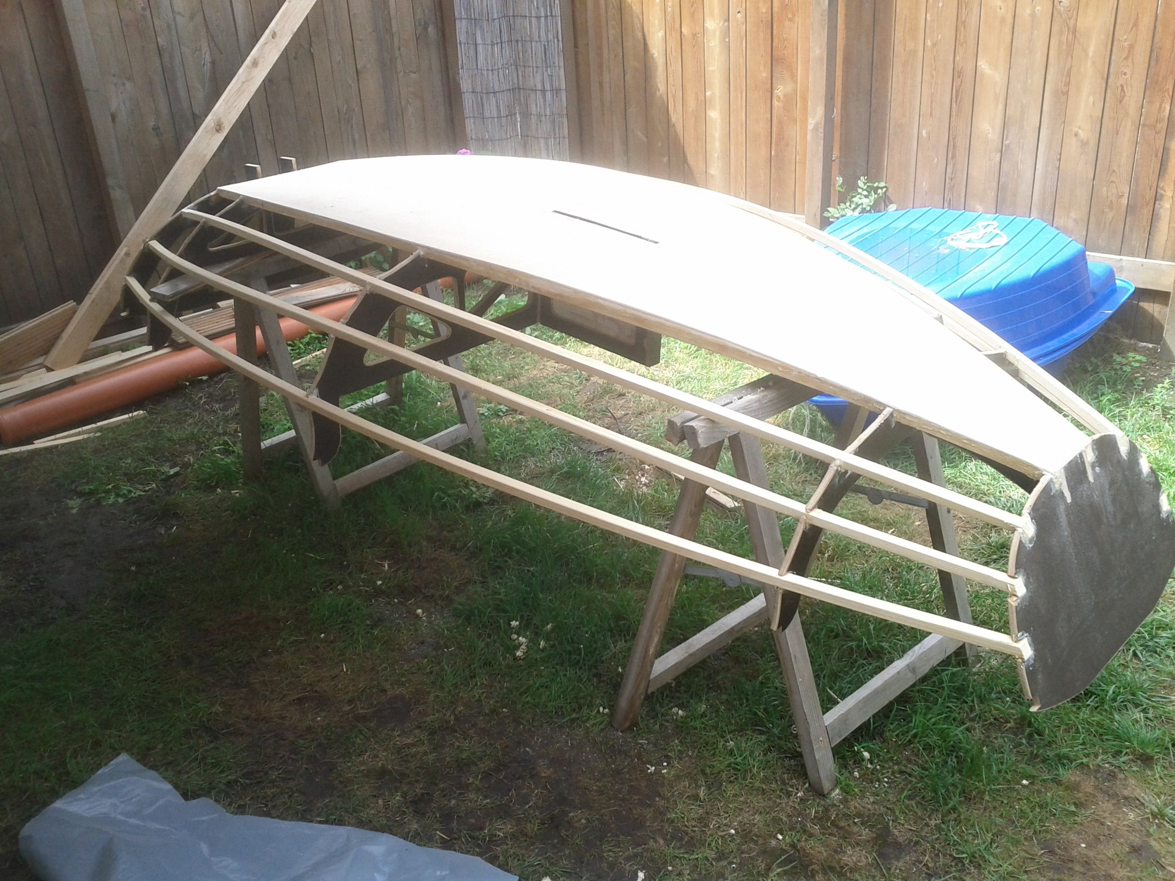 240cm Skin on Frame Sailing Pram With Mirage Drive : 7 Steps (with ...