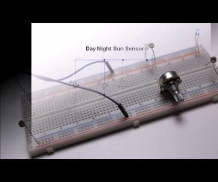 Day Night Sun Sensor Made of Potentiometer LED LDR No Microcontroller ...