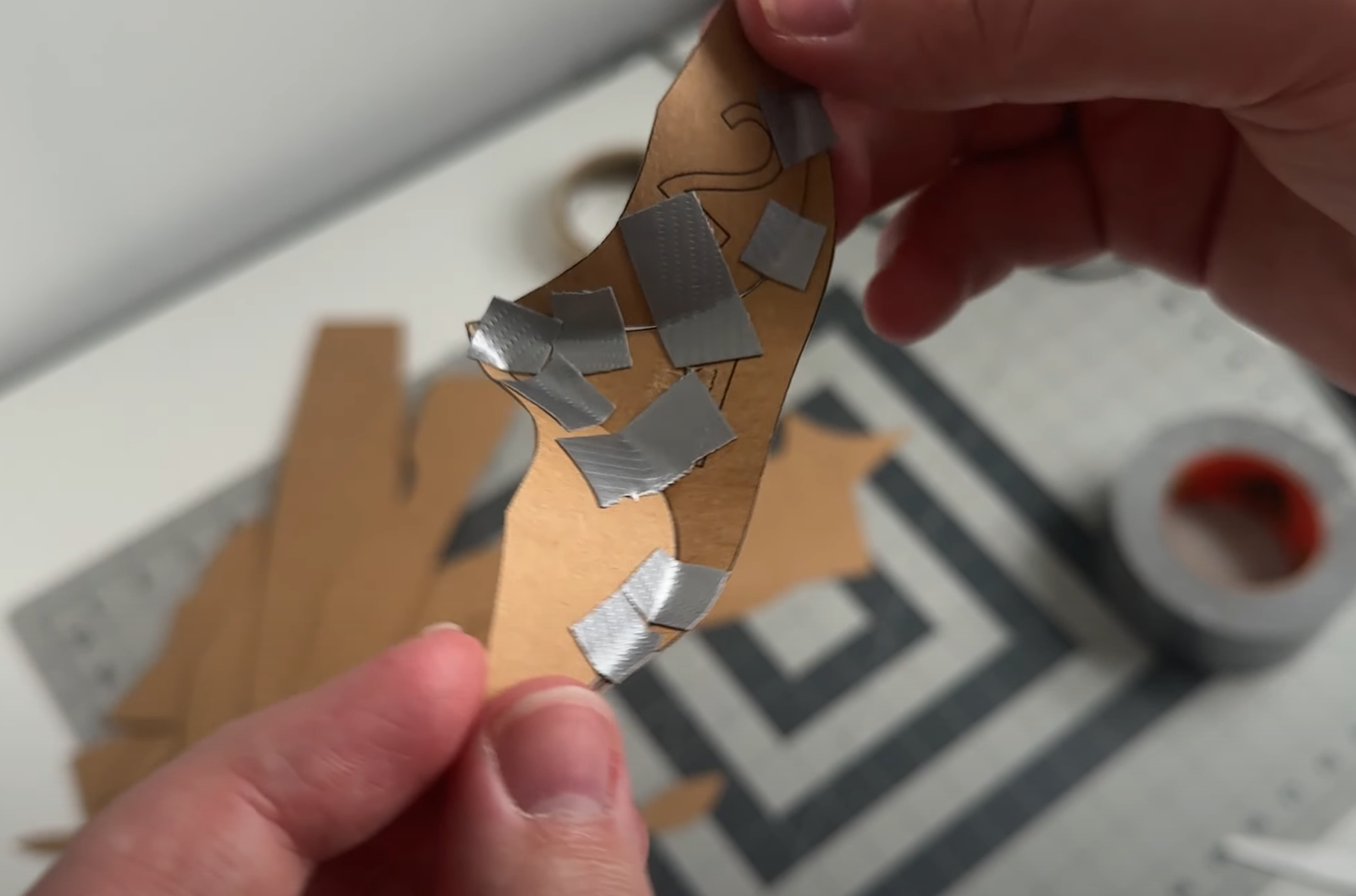 A Stylish Cardboard Lion Mask With Smooth Lines. Easy-to-follow ...