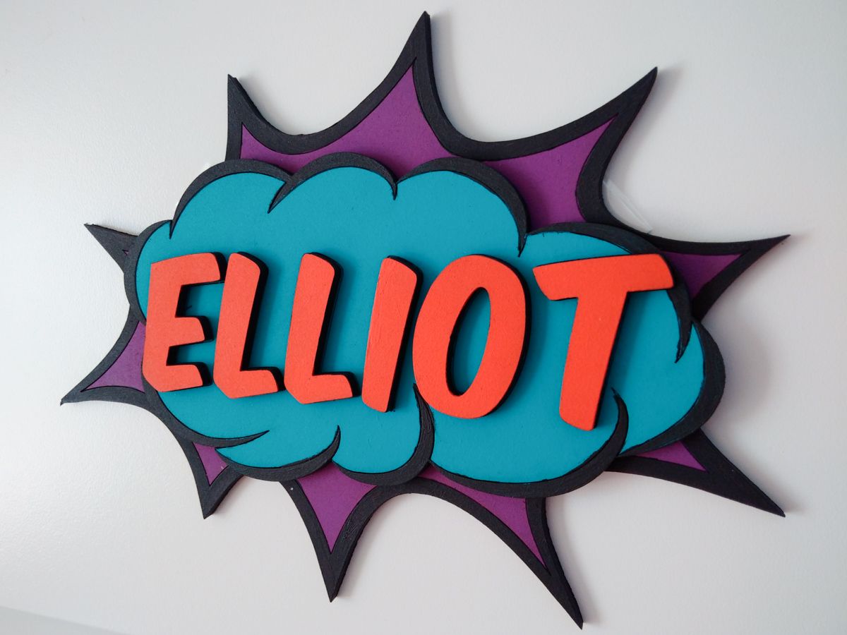 Comic Callout Door Sign : 4 Steps (with Pictures) - Instructables