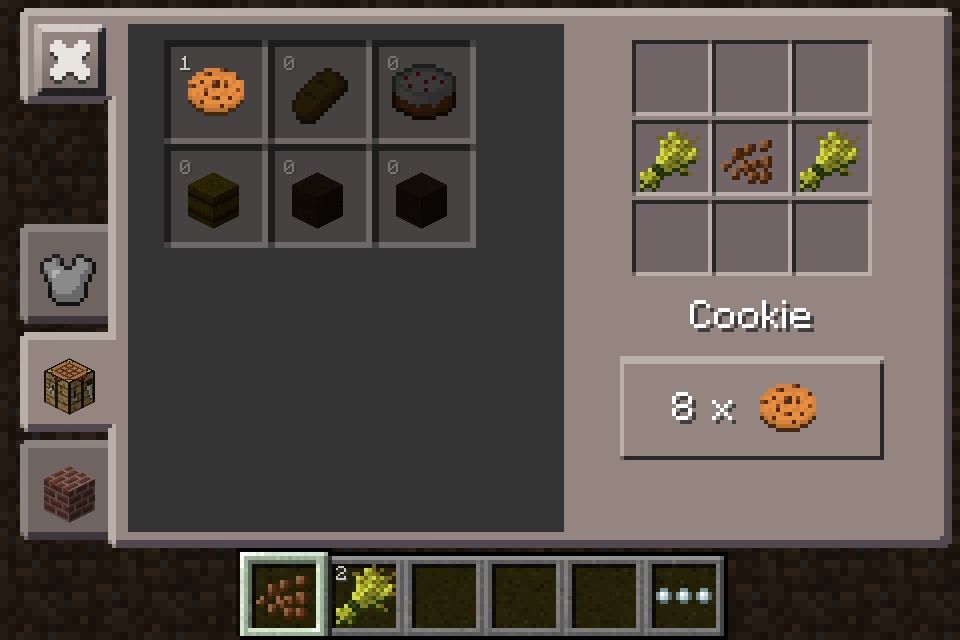 Minecraft Cookie Crafting