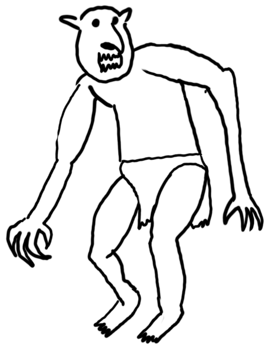Easy Grendel Drawing