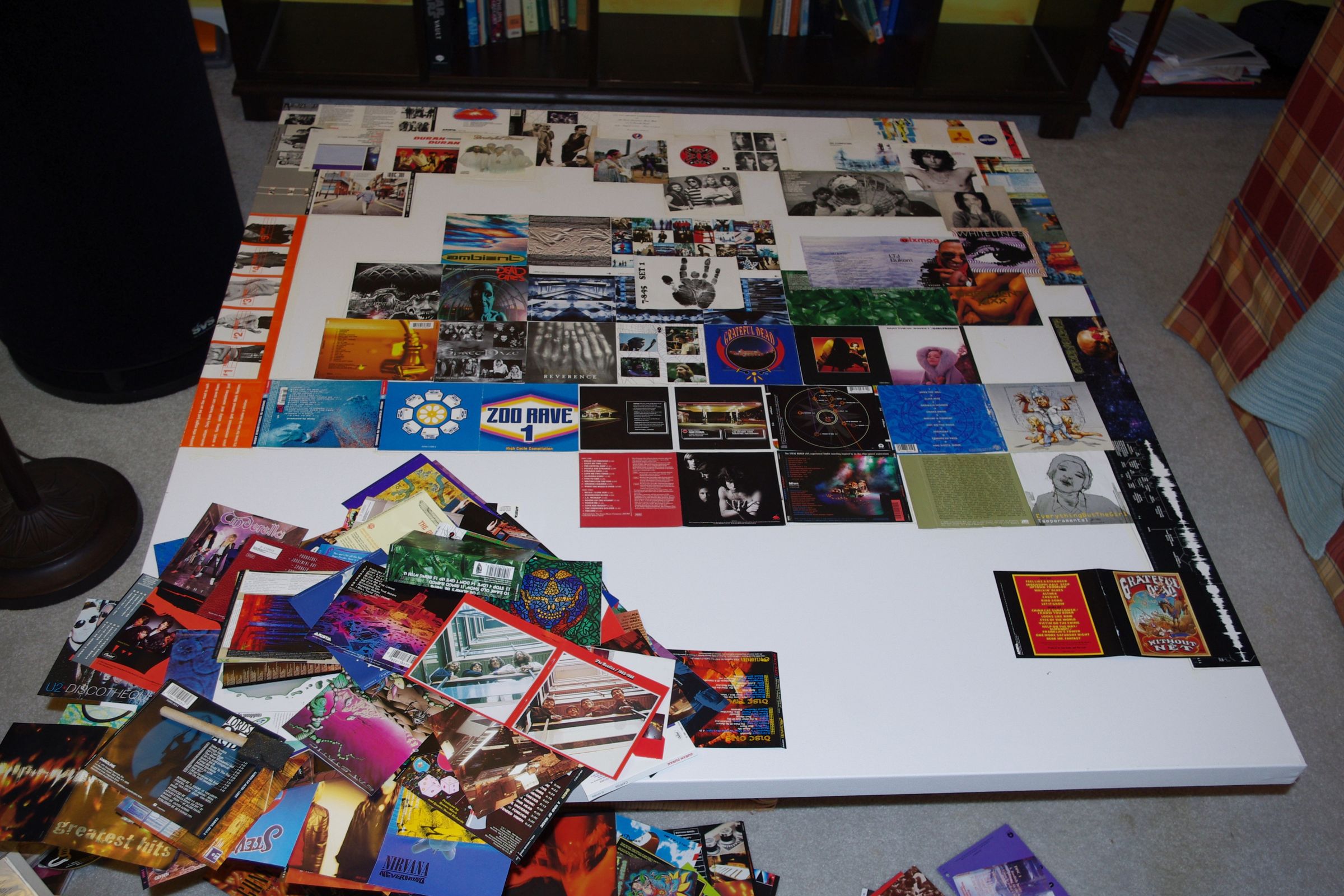 Repurpose CD Album Cover Art in Giant Wall Collage. - Instructables