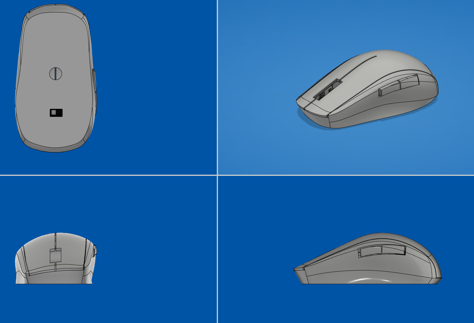 ZS-J1, 3D Printed Asymmetric Wireless Claw Biased Mouse Guide ...