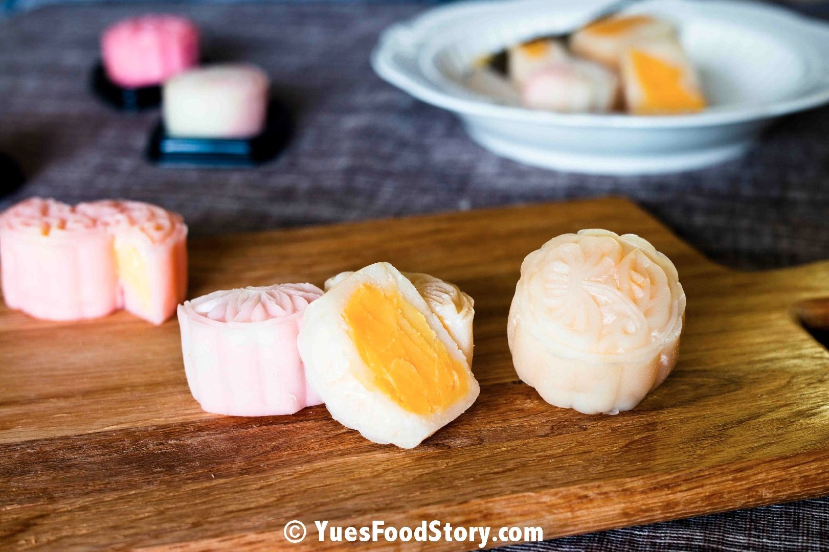 Ice Skin Mooncake With Chinese Custard : 8 Steps (with Pictures ...