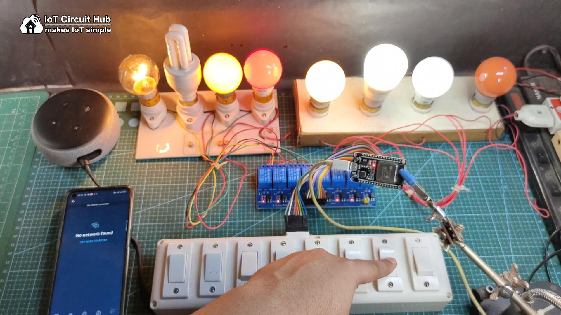 ESP32 Alexa Smart Home System With Echo Dot & Manual Switch : 15 Steps ...