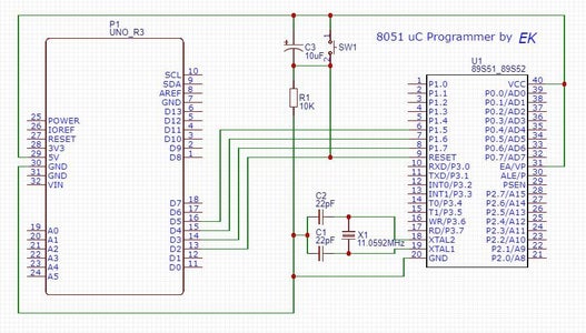 89s52 Programmer Using Arduino Uno 6 Steps Instructables 6528