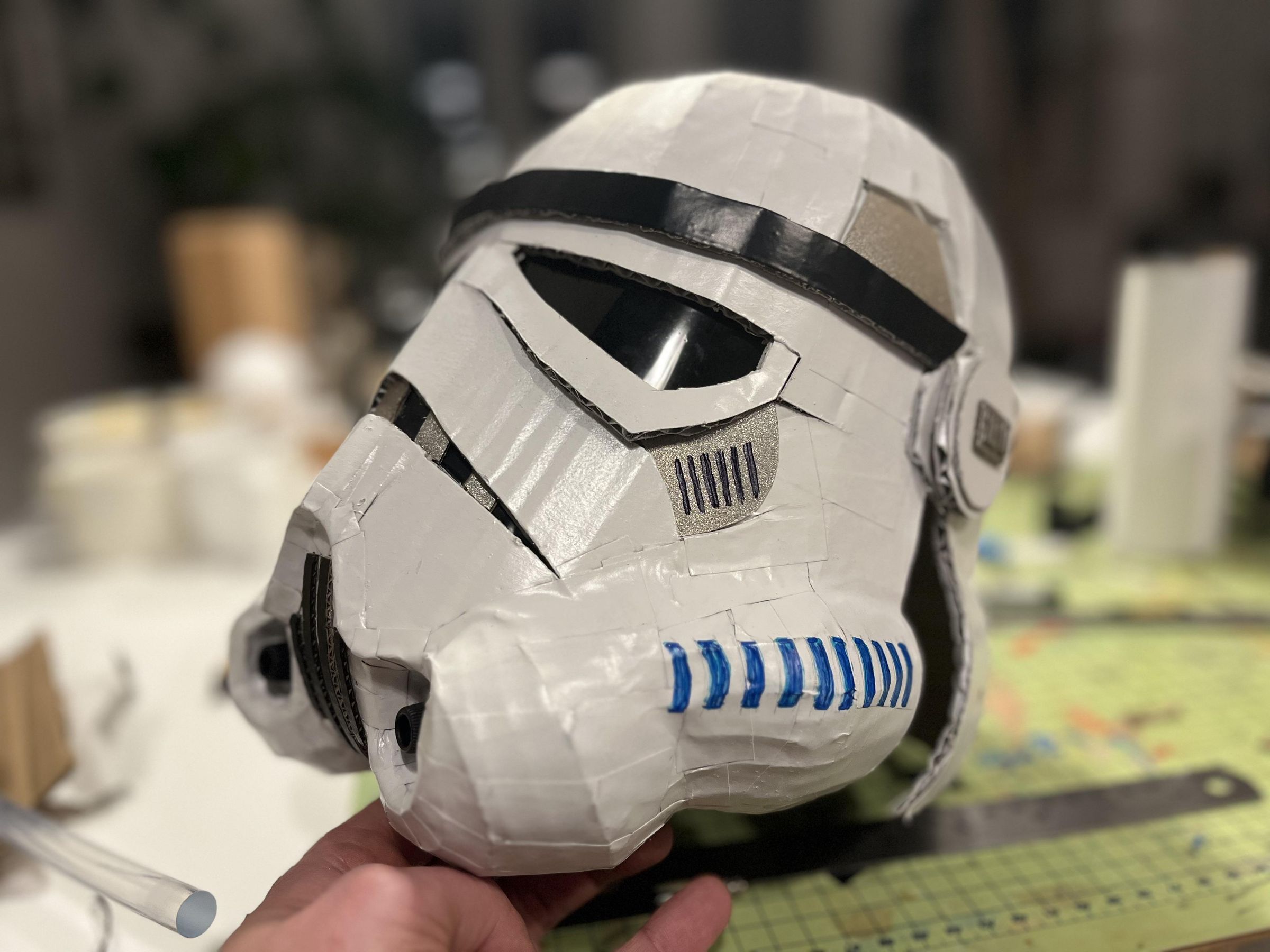 Cardboard Stormtrooper Helmet : 7 Steps (with Pictures) - Instructables