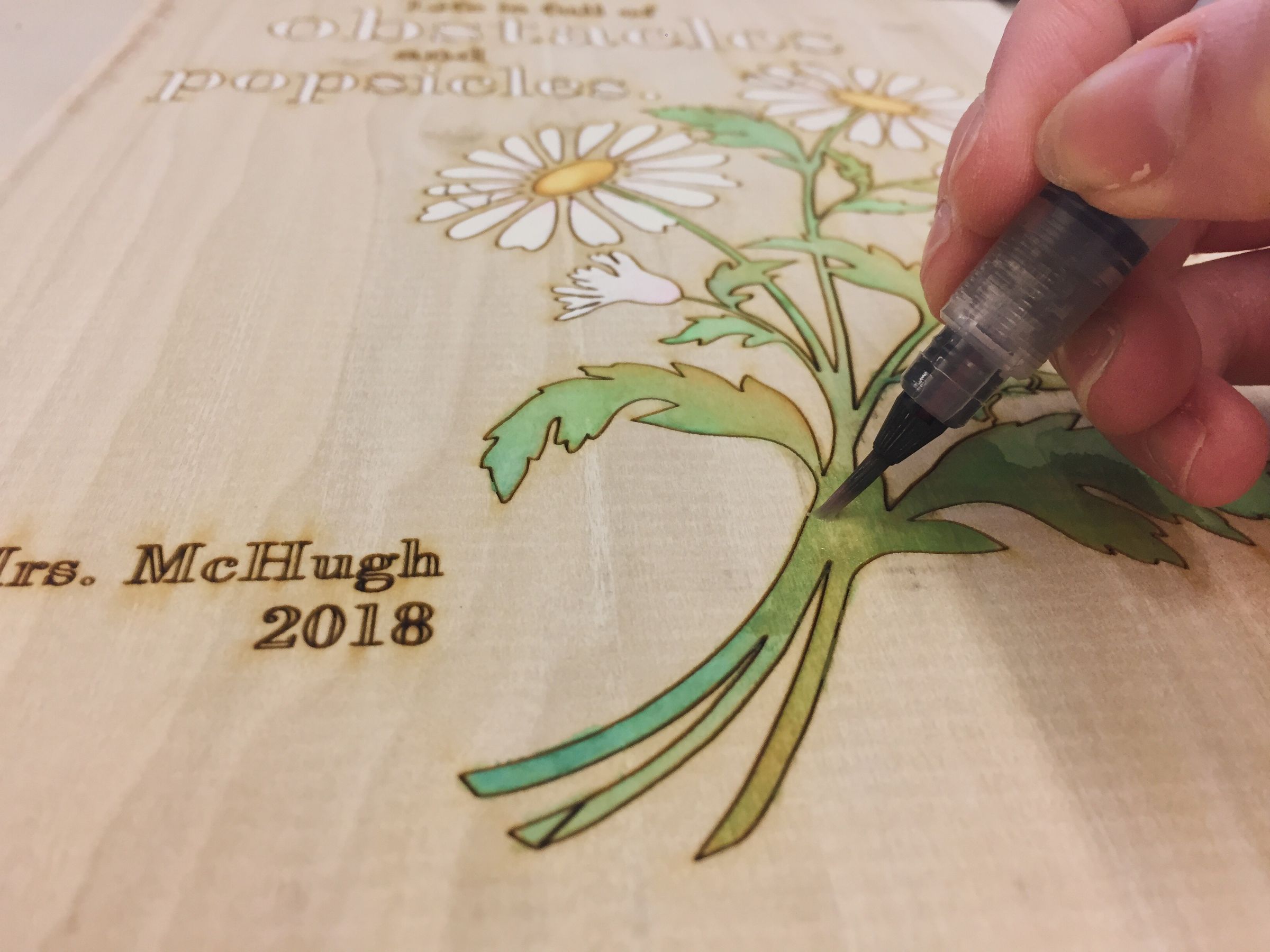 Flower Engraved Plaque : 4 Steps - Instructables