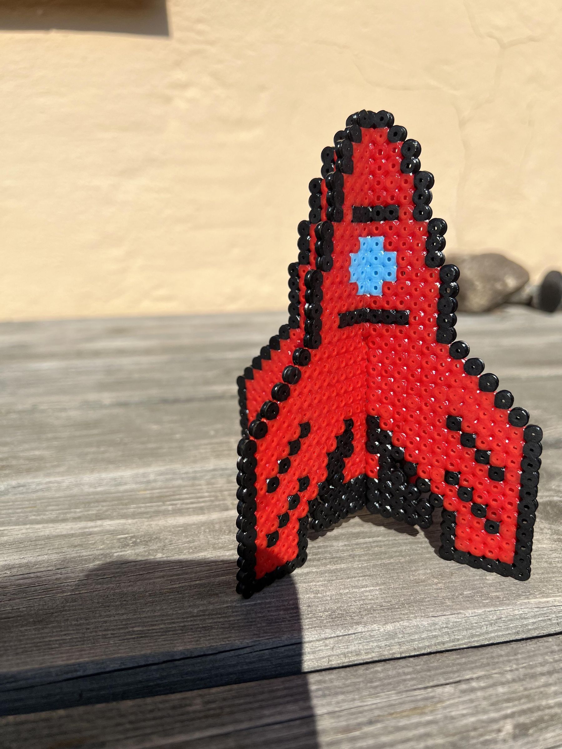 Fom 2d to 3d - How to Make Semi-3D Hammerhead Shark or Rocket With Hama ...