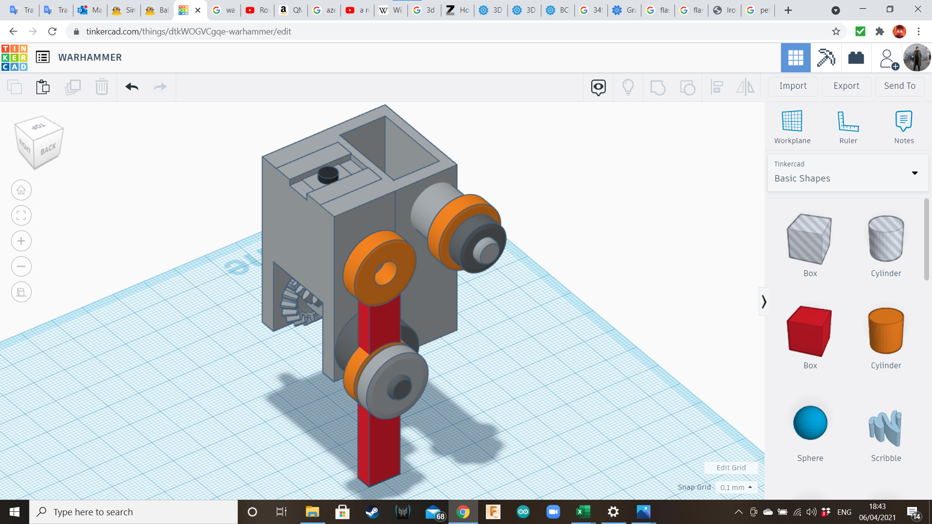 Tinkercad Robotics for (High) School: Walking Warhammer 40K's ...