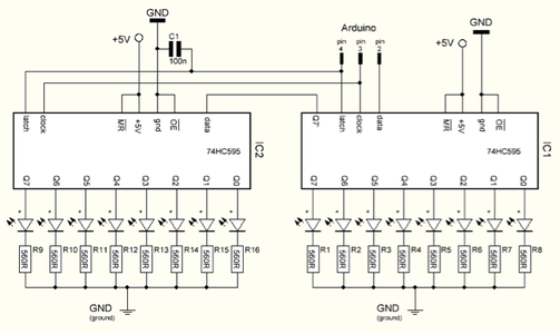Multiplexing Four 7-segment Displays Using Shift Registers Arduino : 4 ... Multiplexing Four 7-segment Displays Using Shift Registers Arduino : 4 ...