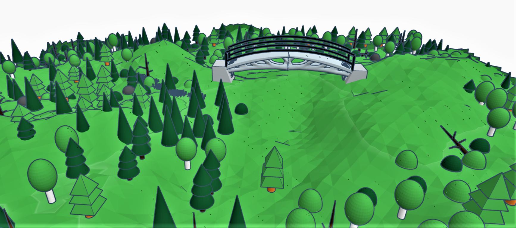 Double Arched Pedestrian Bridge (Inverted Version) : 14 Steps ...