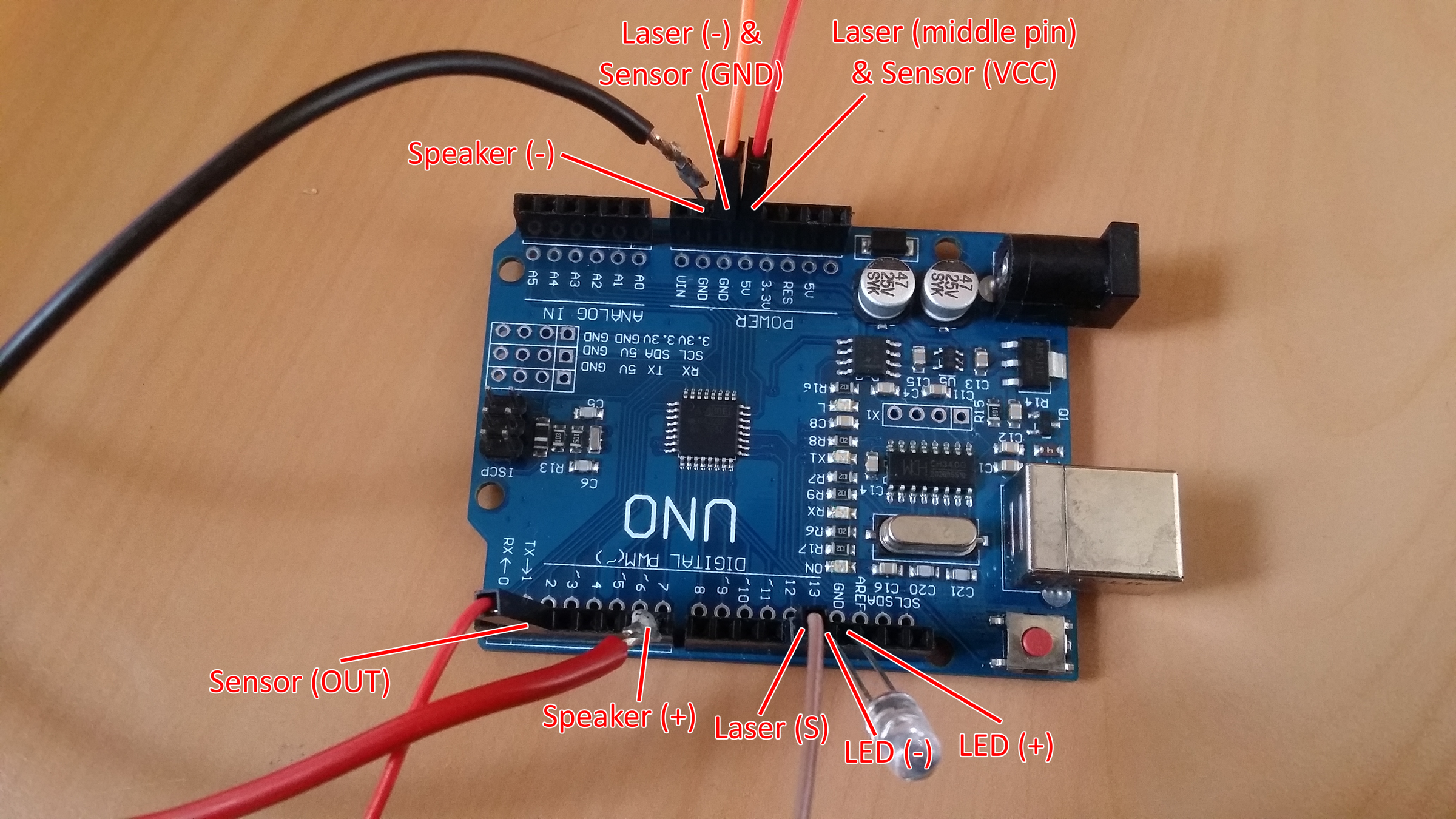DIY | Easy Arduino Laser Tripwire Security System! : 4 Steps (with ...