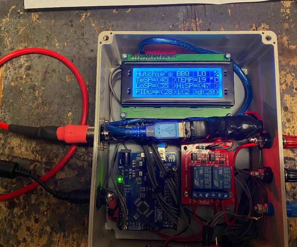 Low and Slow Offset Wood Burning BBQ Temperature Controller (with ...