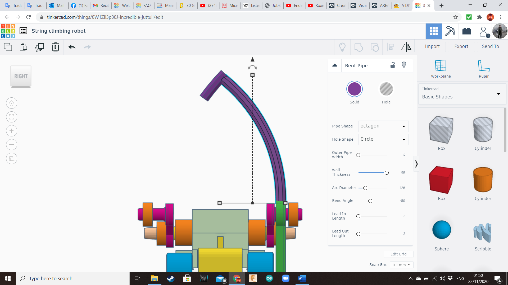 Tinkercad Robotics for School: Evil Zipline Robot! : 17 Steps (with ...