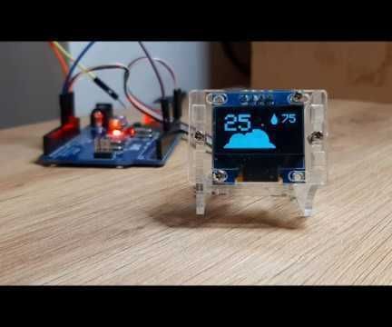 Simple DIY Weather Station With DHT11 and OLED Display : 8 Steps ...