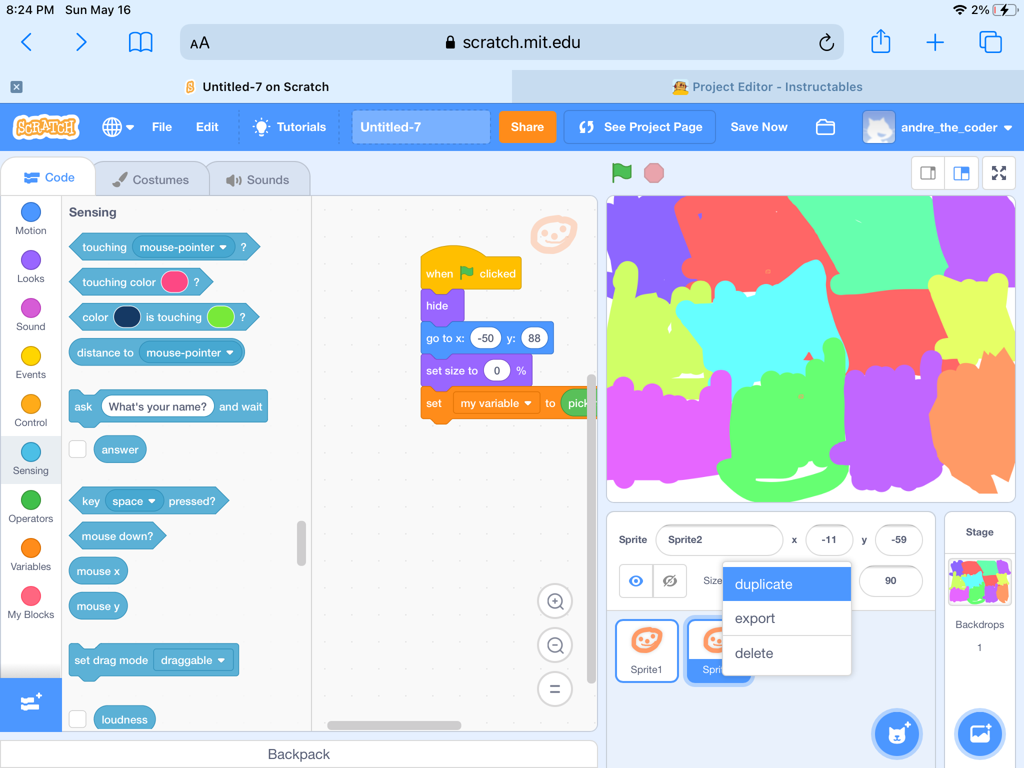 Making a Whack-A-Mole Game With Scratch! : 10 Steps - Instructables