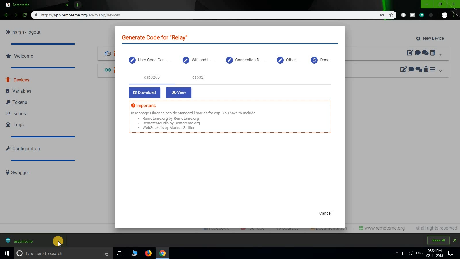 Home Automation Using RemoteMe & Arduino Remote LITE App. : 7 Steps ...