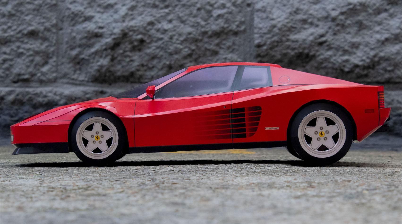 Ferrari Testarossa DIY Paper-Craft - Instructables