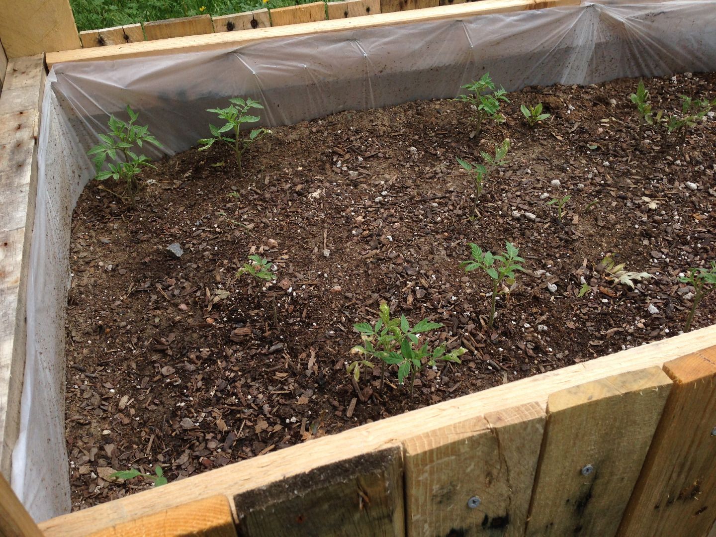 Raised Bed Pallet Planter *Updated August 21st, 2015* : 9 Steps (with ...