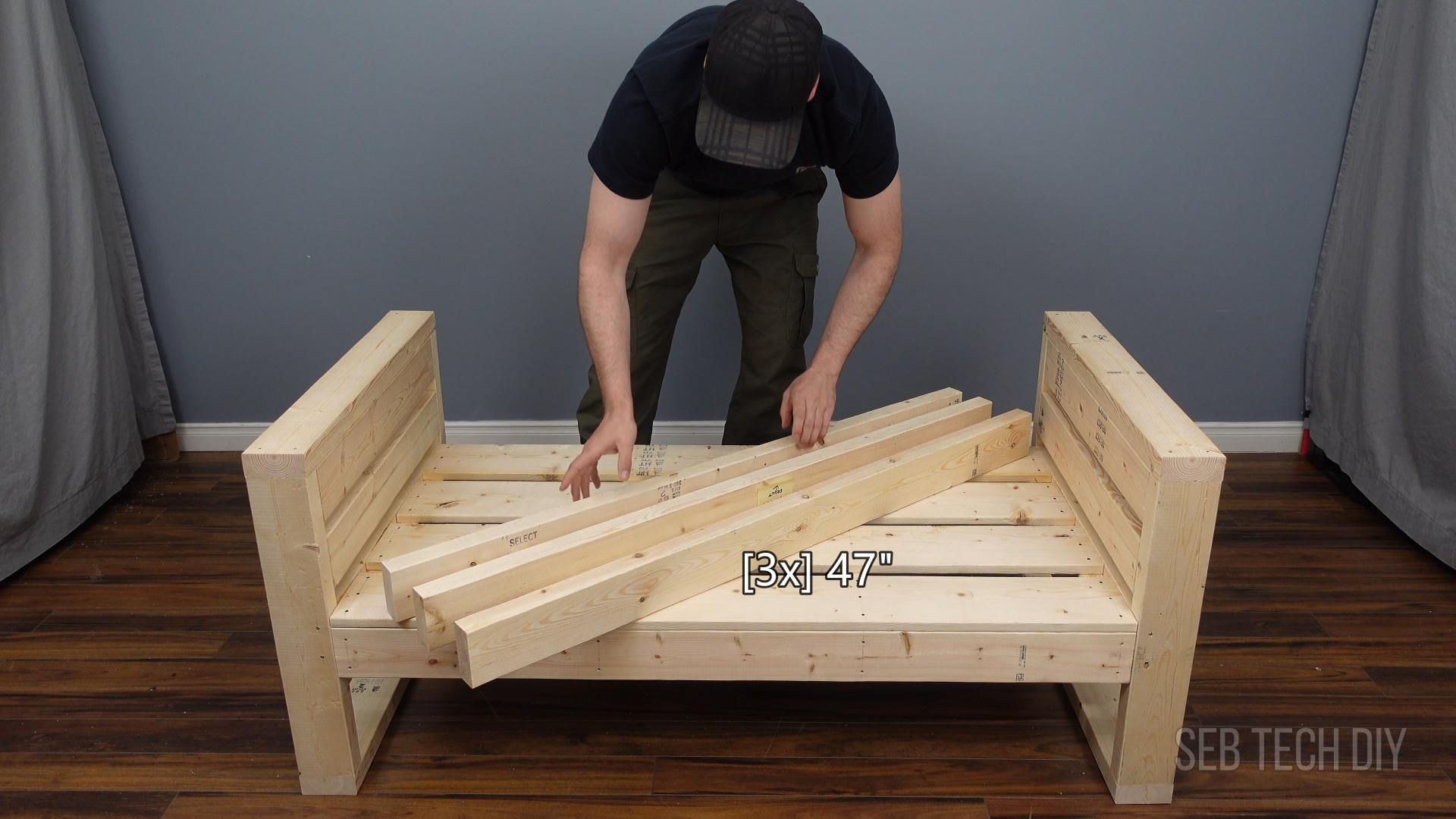 Easy Outdoor Sofa From 2x4s and Two Power Tools! : 12 Steps (with ...