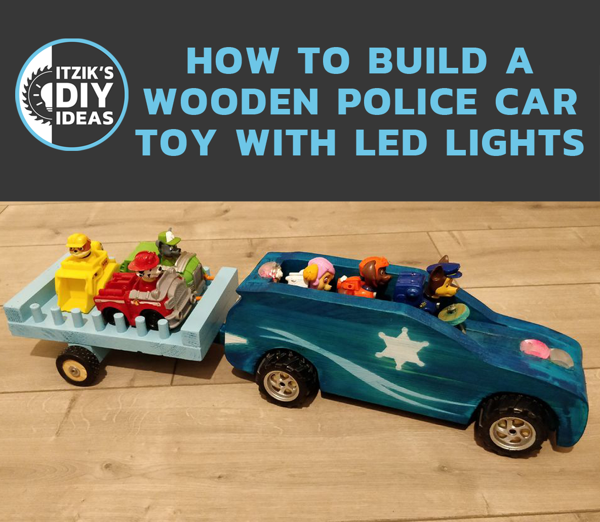 DIY Wooden Police Vehicle Toy With Led Lights : 25 Steps (with Pictures ...