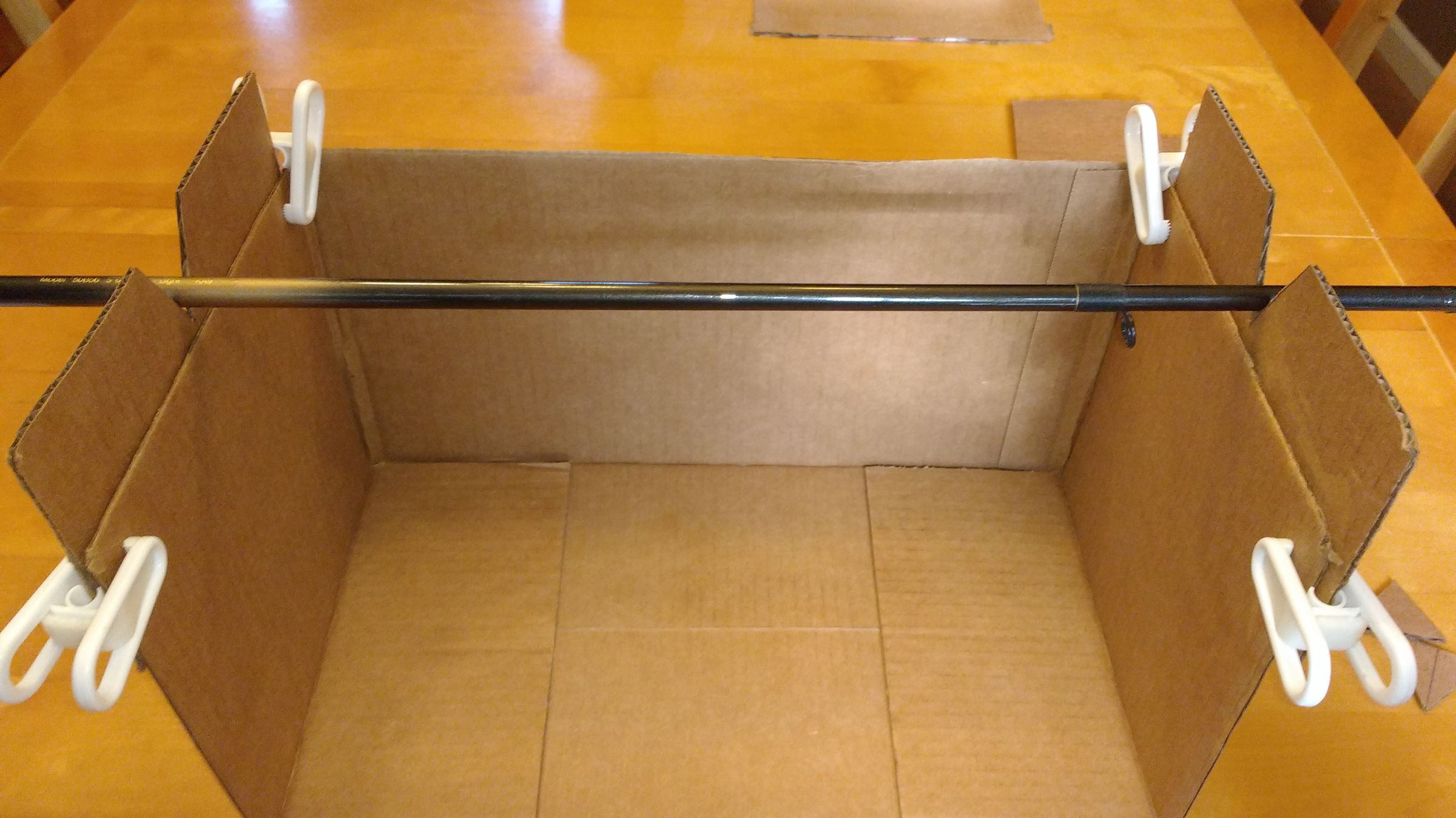 Make a Free/Inexpensive Fishing Rod Wrapping Jig Out of a Cardboard Box ...