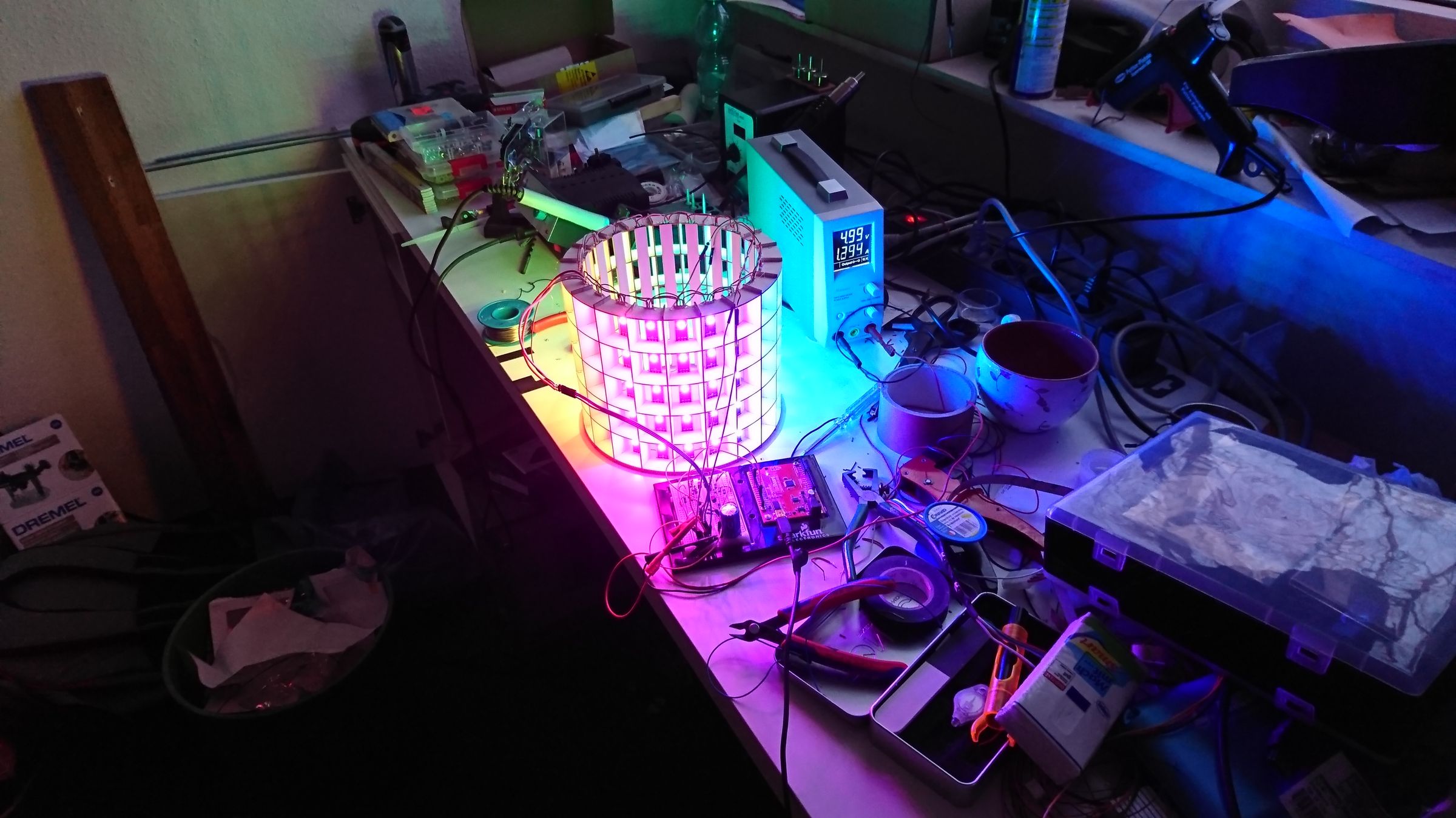 LED Matrix Cylinder : 8 Steps (with Pictures) - Instructables