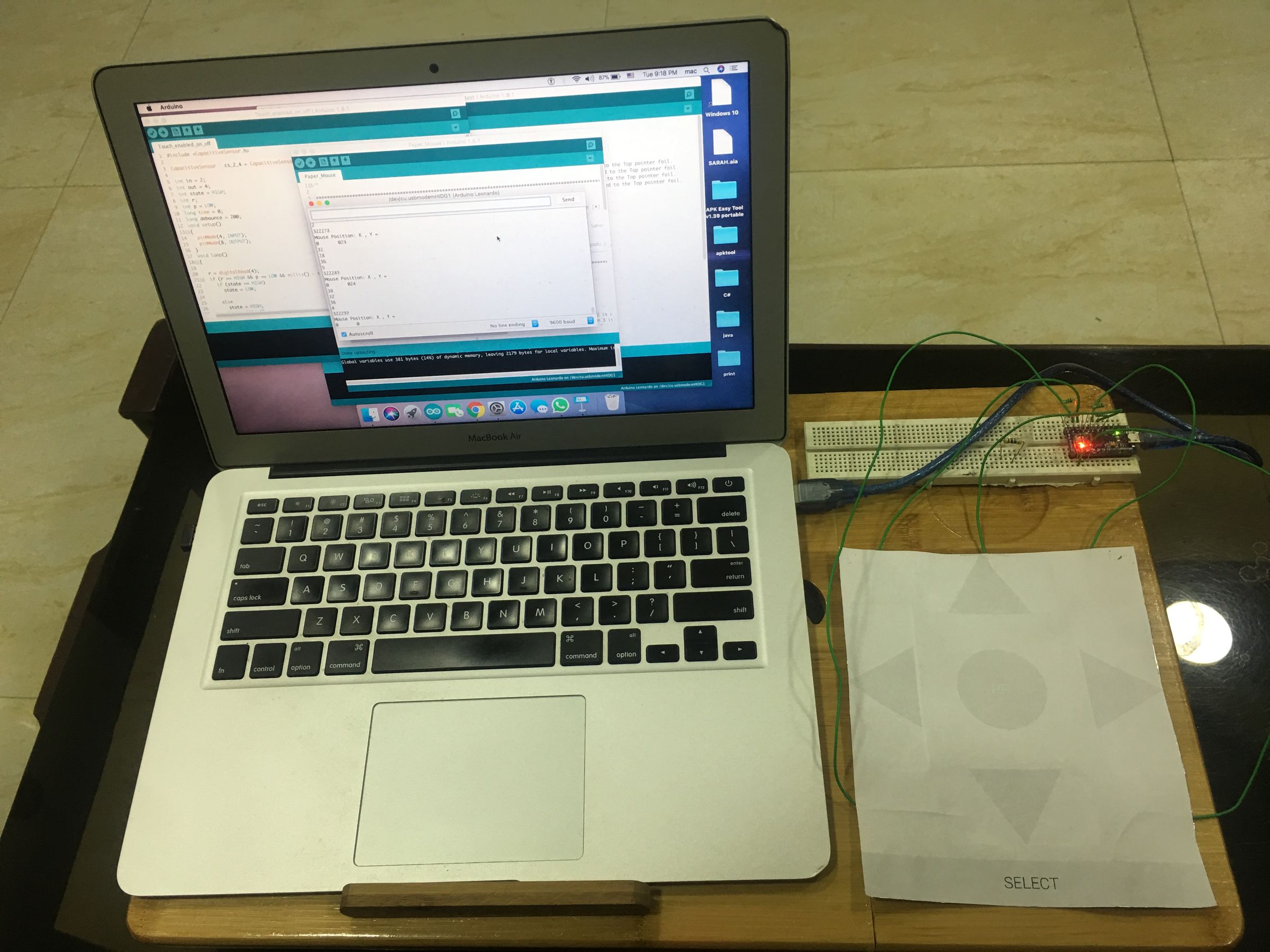 Arduino Based USB Paper Gesture Mouse : 6 Steps (with Pictures ...